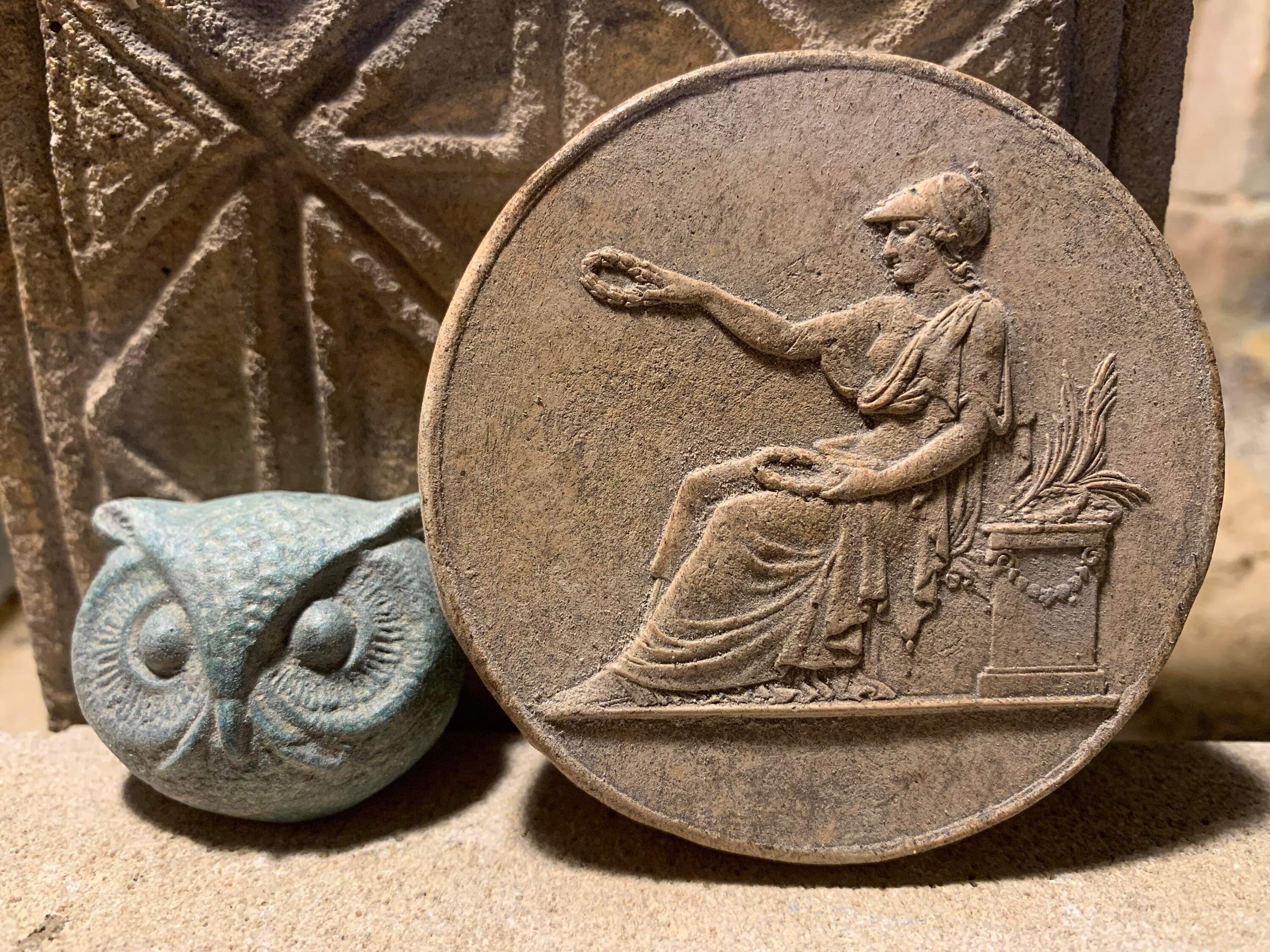 Athena / Athene Greek goddess & mascot owl replica amulet from the ...