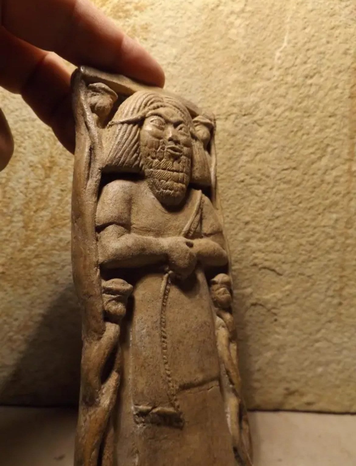 Biblical history fragment - King Hazael of Damascus. Arslan Tash relief ...