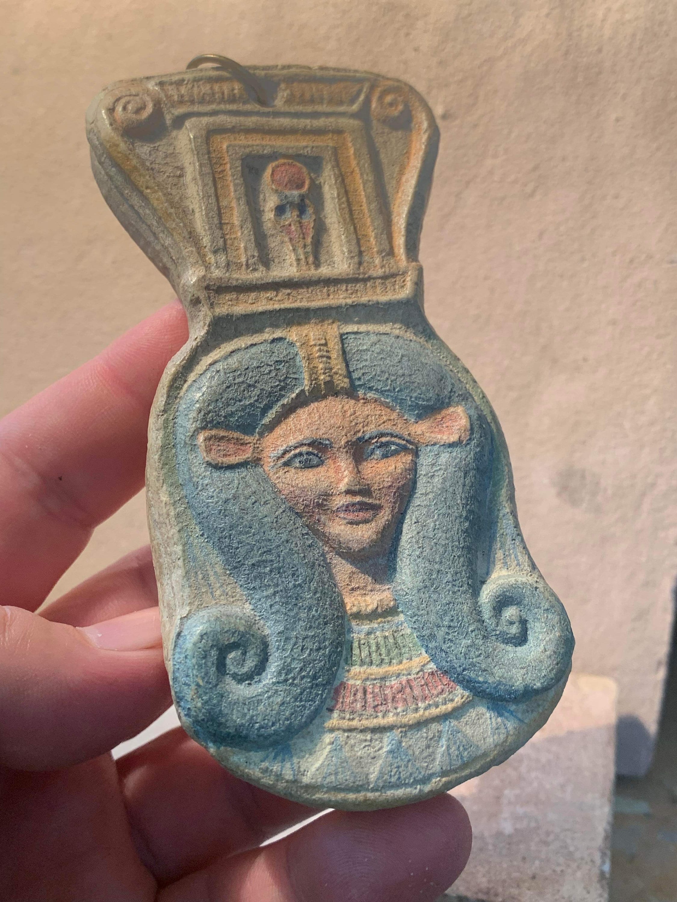 Egyptian art - Hathor / Het-Hur- Goddess of love and music. Hanging ...