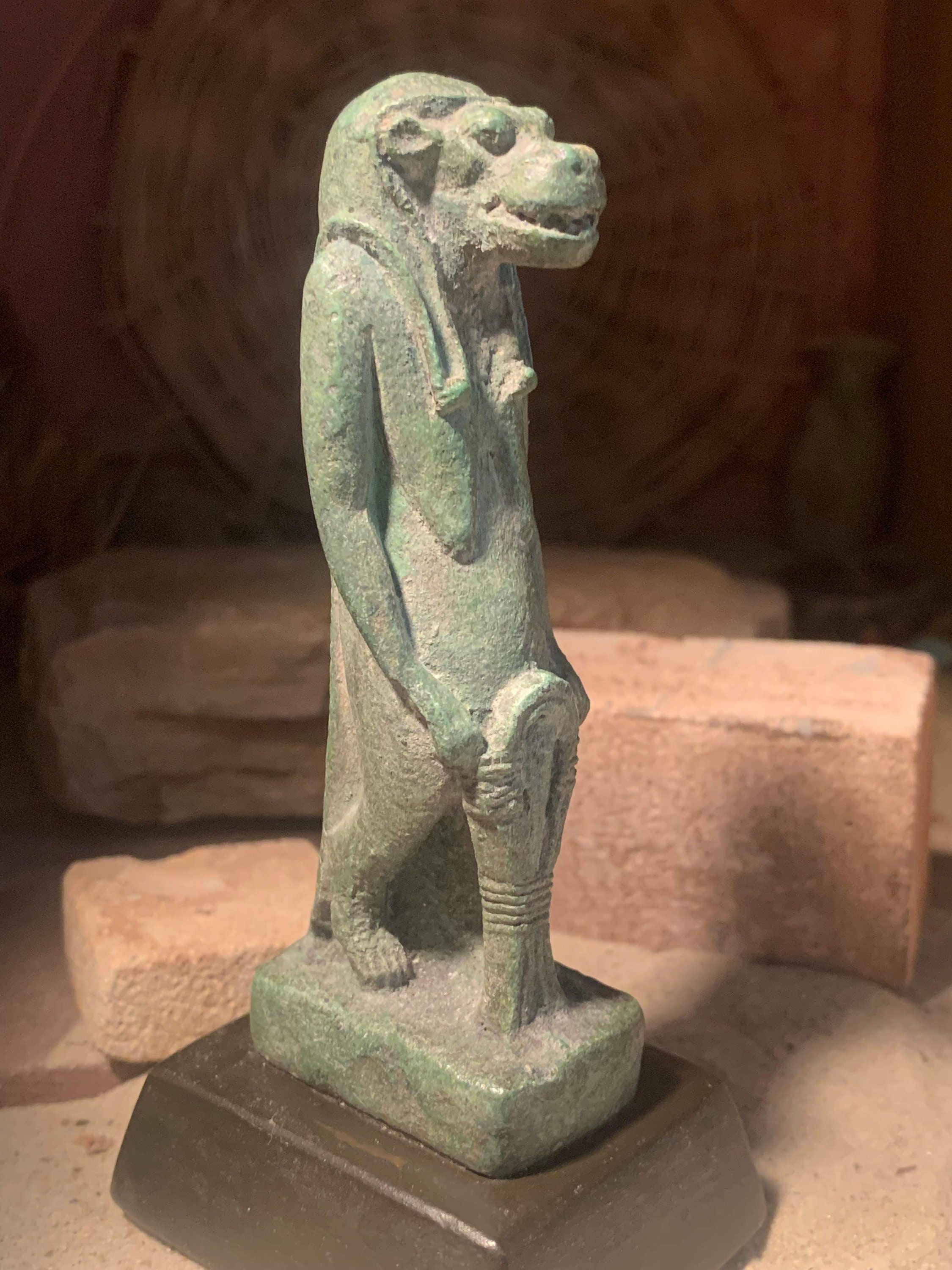 Egyptian statue Taweret - Hippopotamus.Protector Goddess of childbirth ...