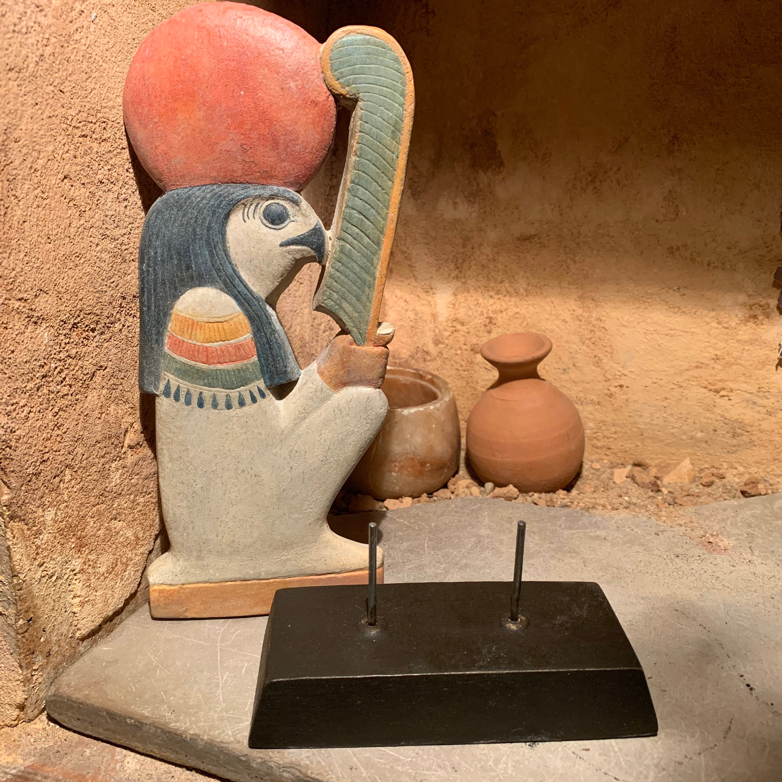 Egyptian relief sculpture replica of Ra - Horakhty.