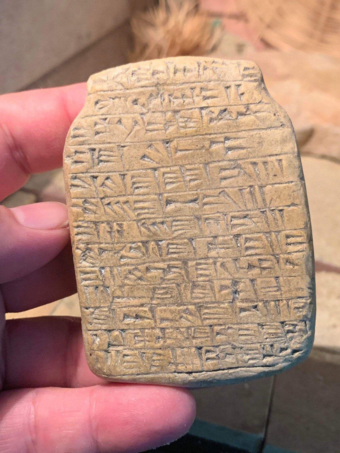 Erra amulet - Protection from plague cuneiform writing