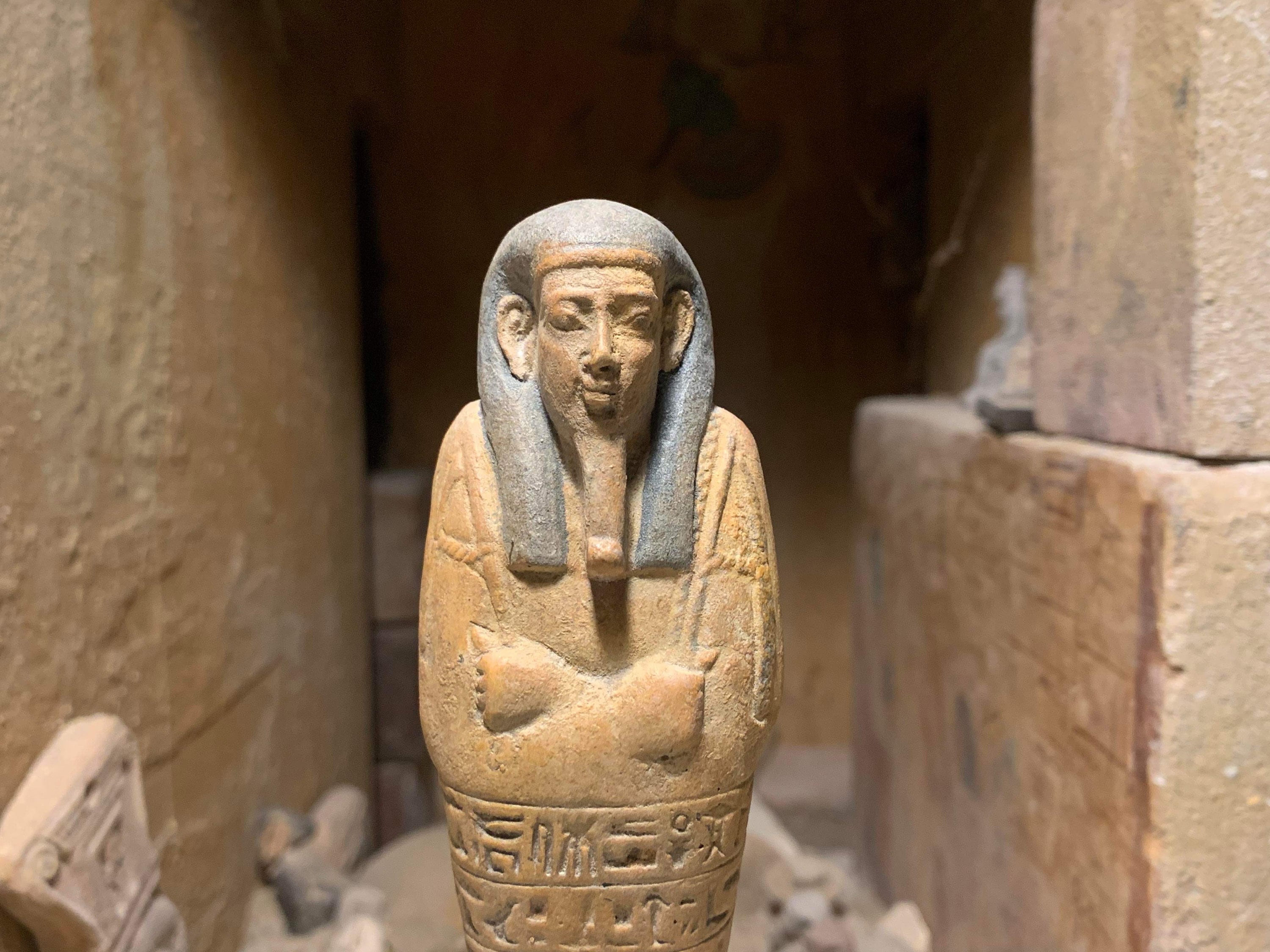 Egyptian statue - Ushabti / Shabti figure replica. 26th dynasty sculpture.