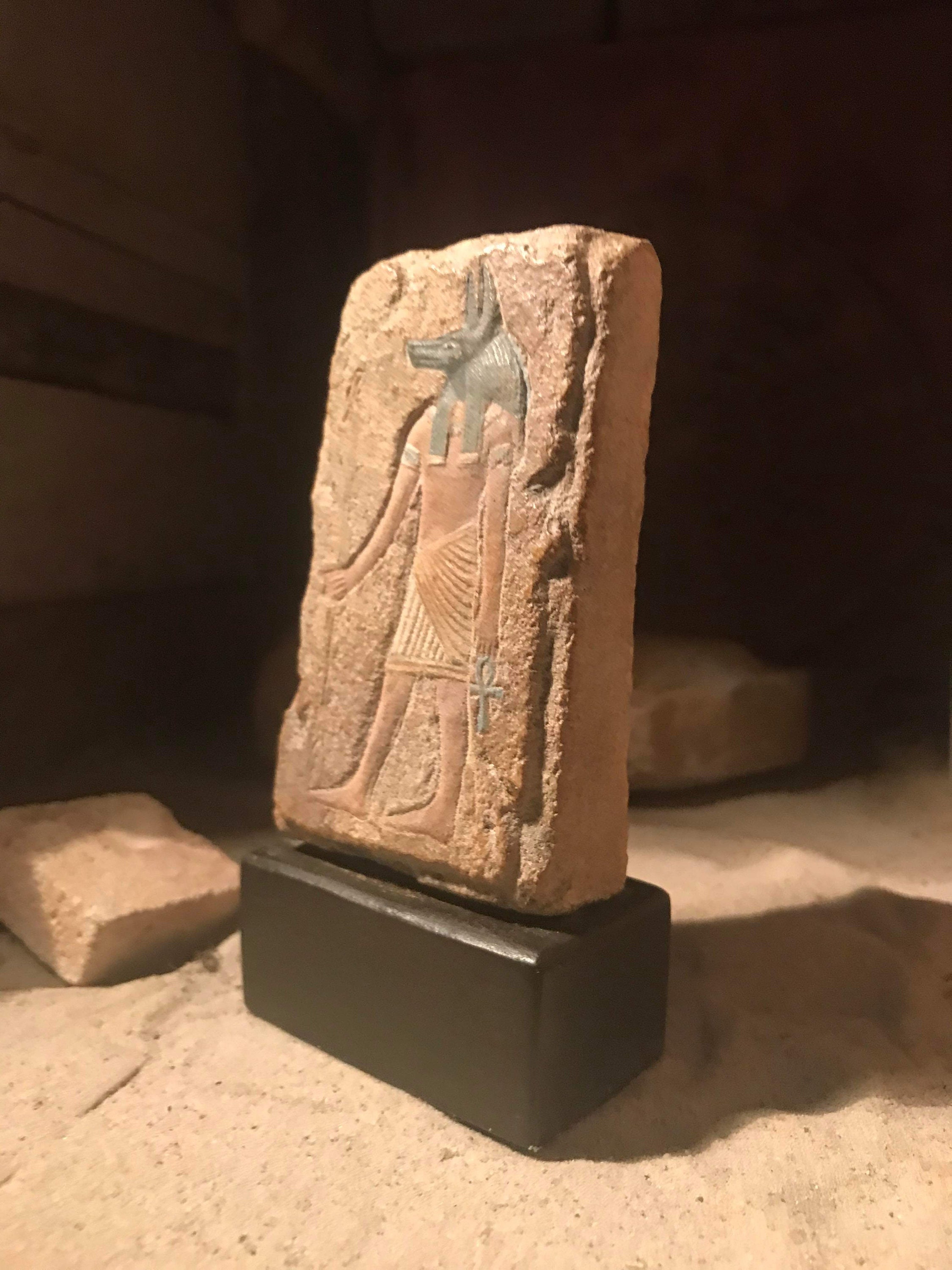 Egyptian art - Anubis - A relief sculpture of the ancient mummification ...