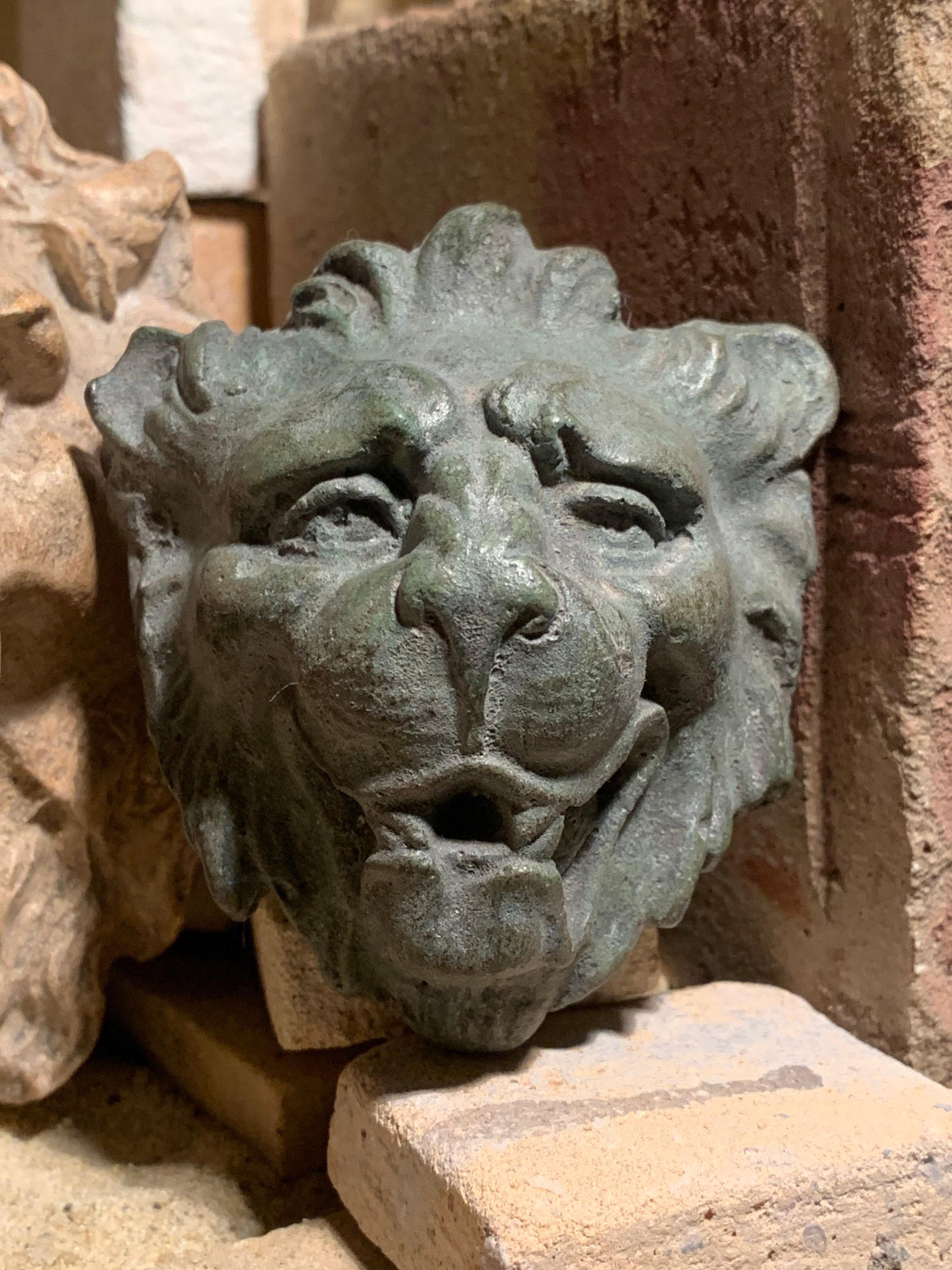 Lion wall statues - Venetian Medieval Gargoyle style. Gothic ...