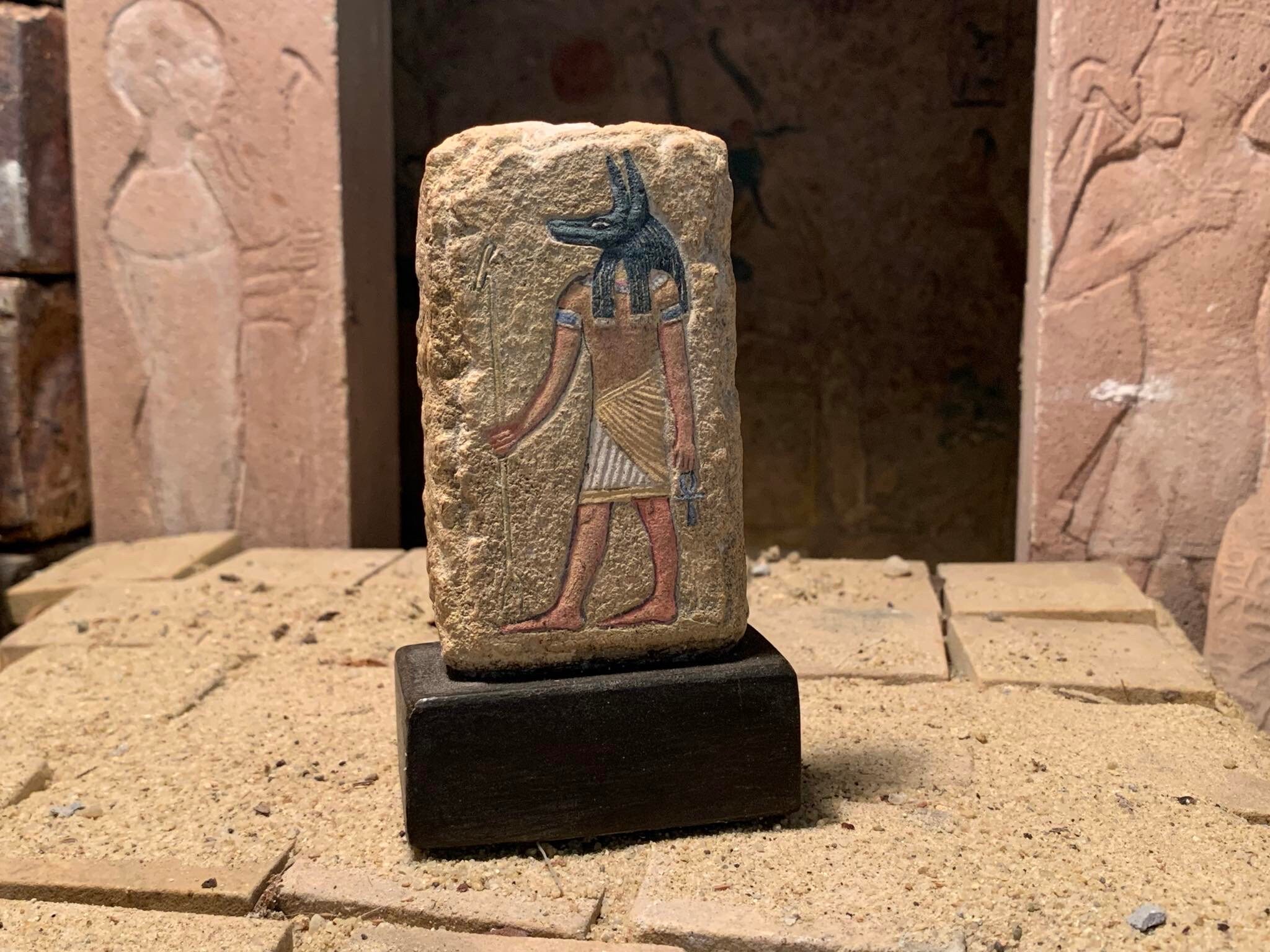 Egyptian art - Anubis - A relief sculpture of the ancient mummification ...