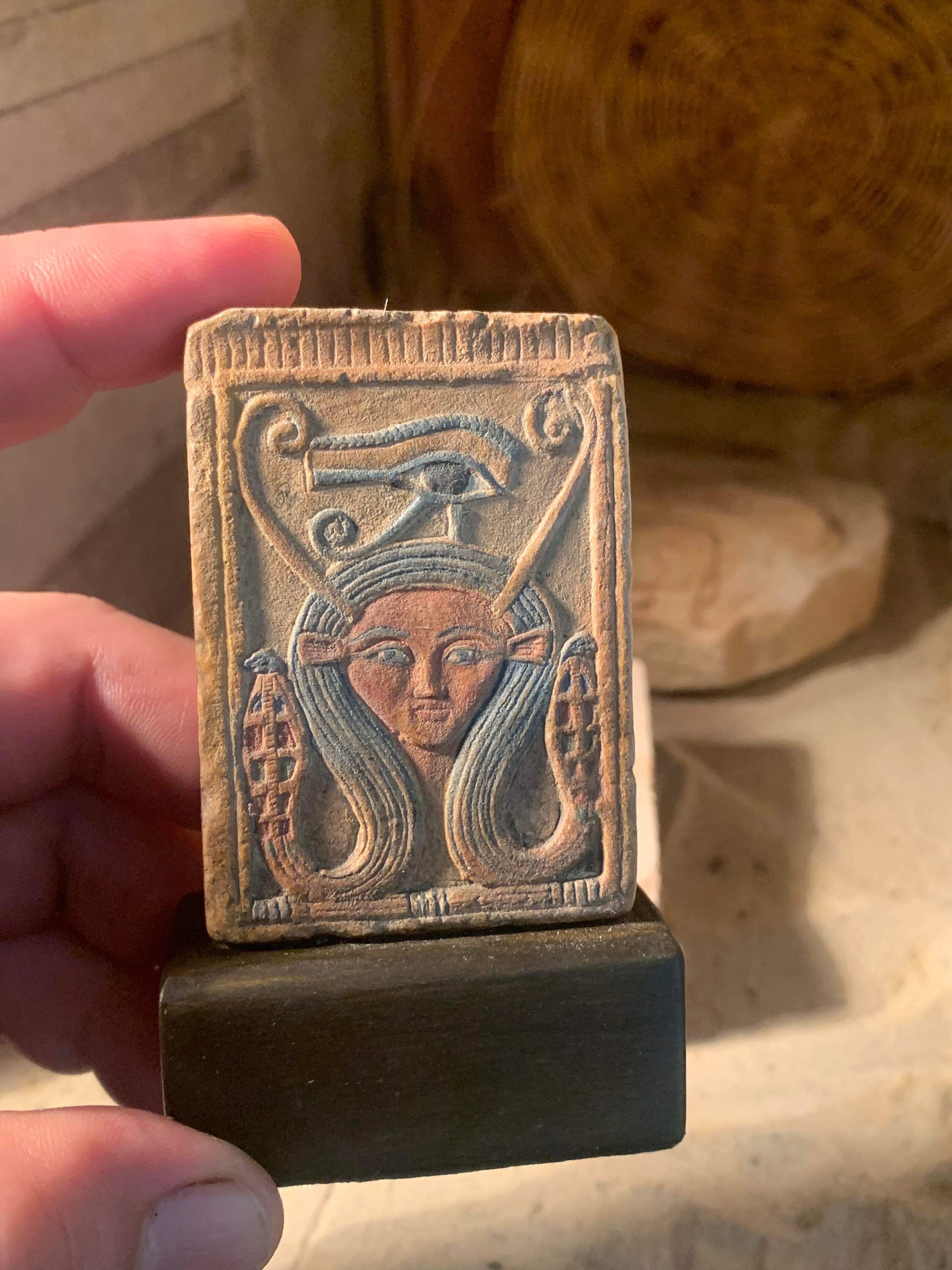 Egyptian sculpture of the goddess of love - Hathor / Het-hur A beloved ...