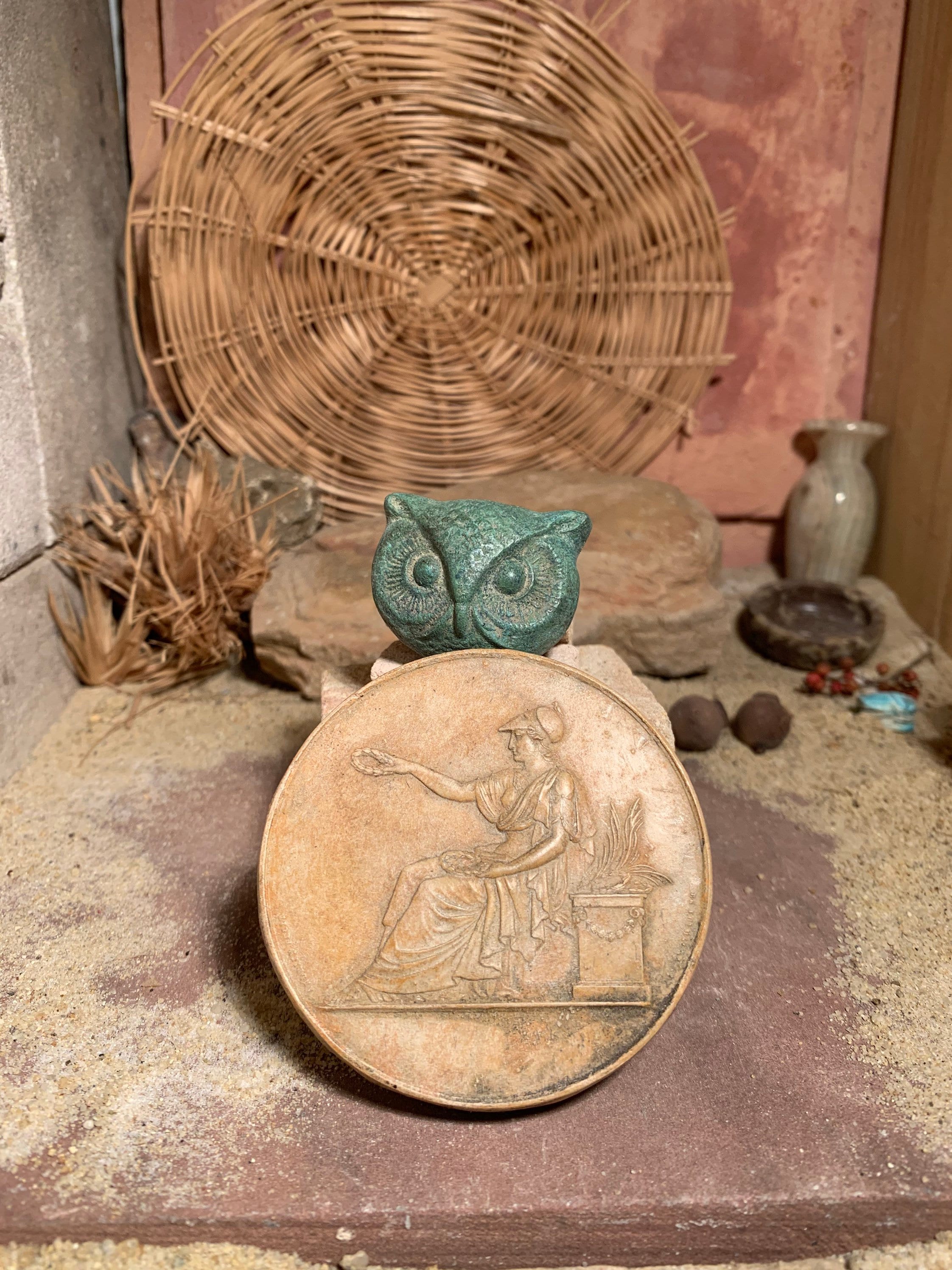 Athena / Athene Greek goddess & mascot owl replica amulet from the ...