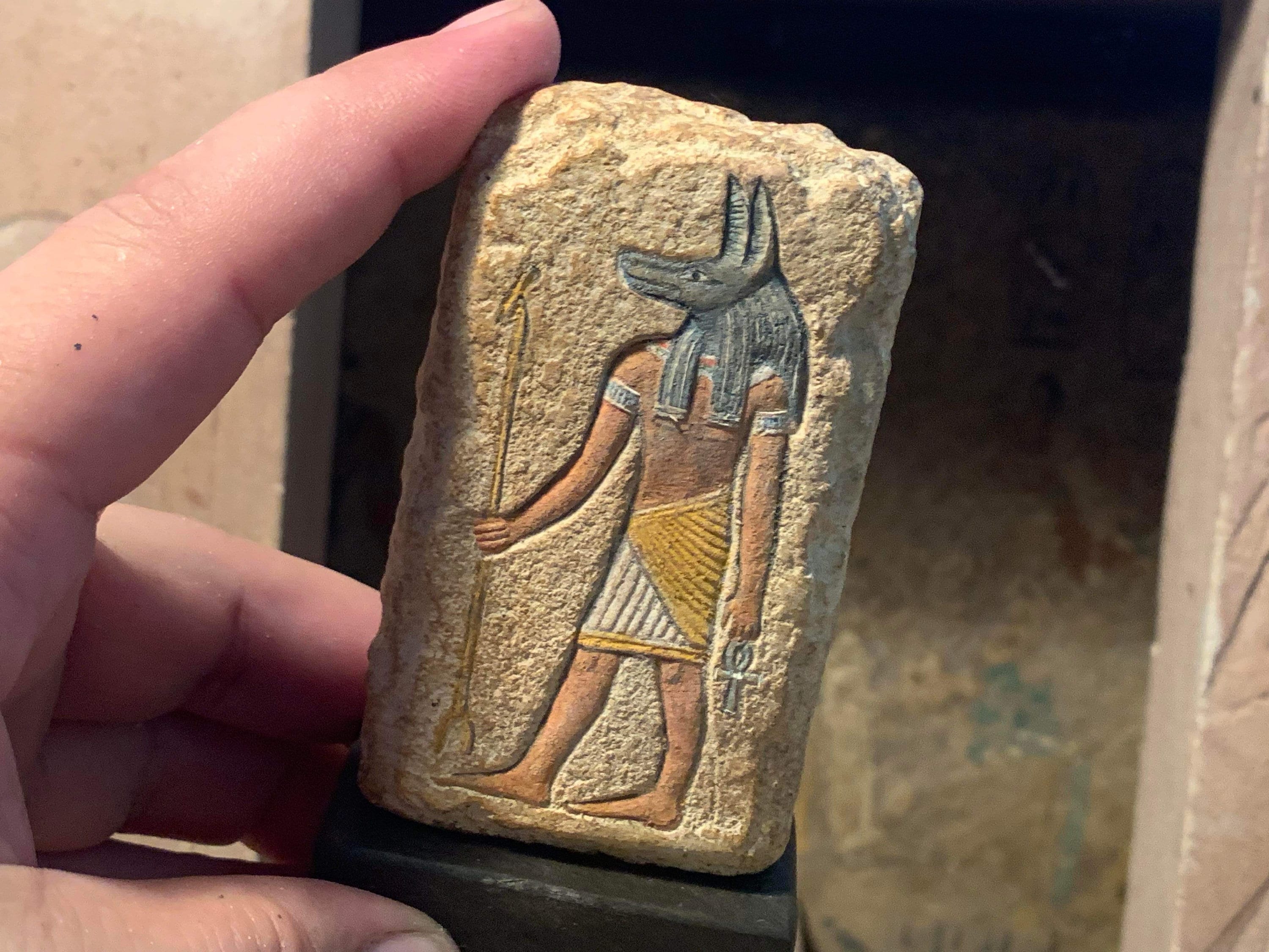 Egyptian art - Anubis - A relief sculpture of the ancient mummification ...