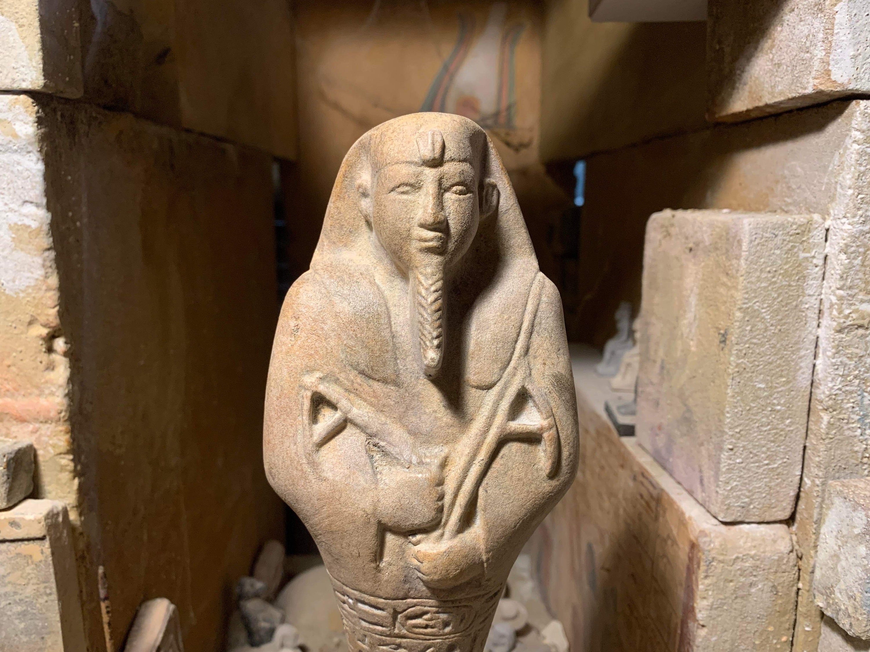 Egyptian statue ushabti figure of King Aspelta Nubian / Kushite ...