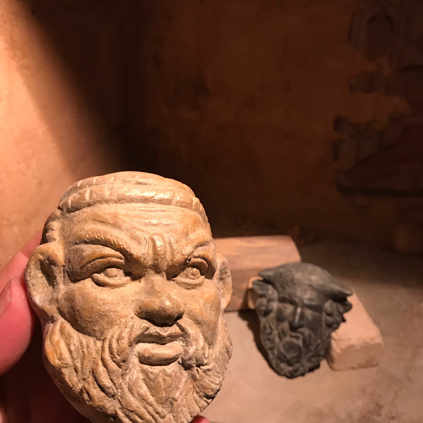 Satyr trio Achelous - Etruscan / Greek / Sculpture Statue set - Museum ...