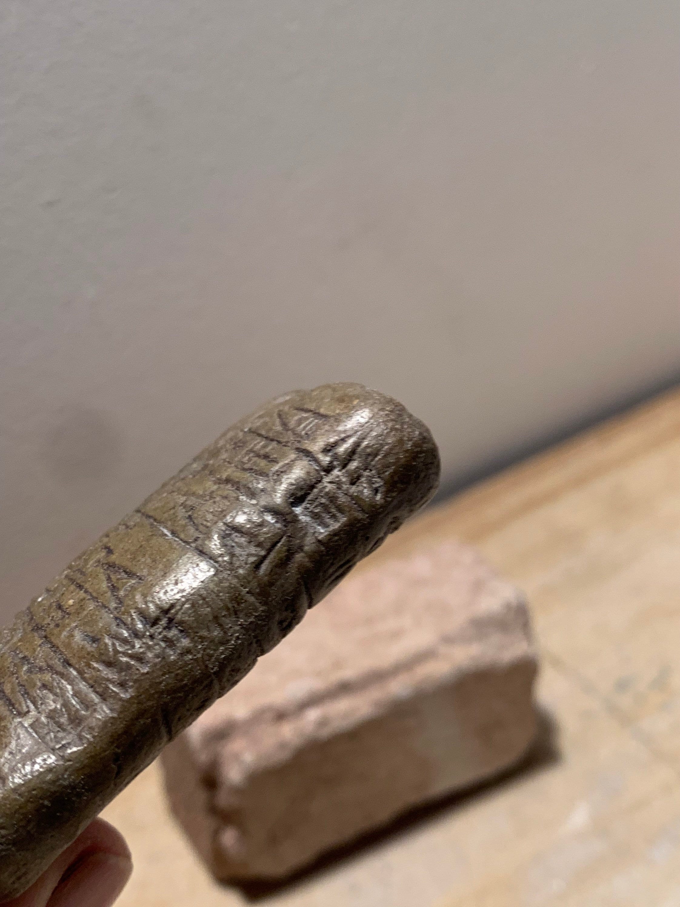 Sumerian cuneiform writing tablets - replica set. Ancient writing of ...