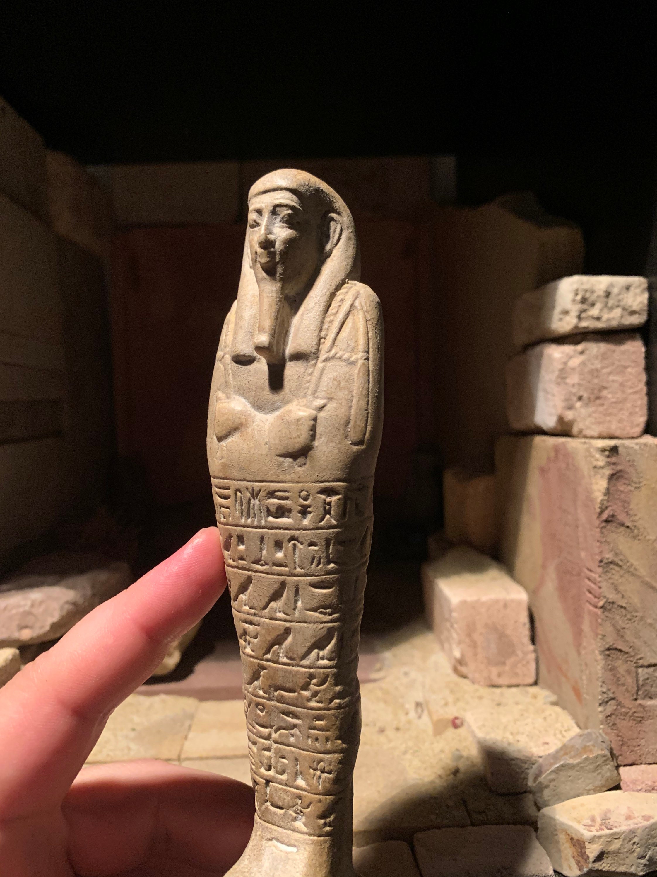 Egyptian statue - Ushabti / Shabti figure replica. 26th dynasty sculpture.