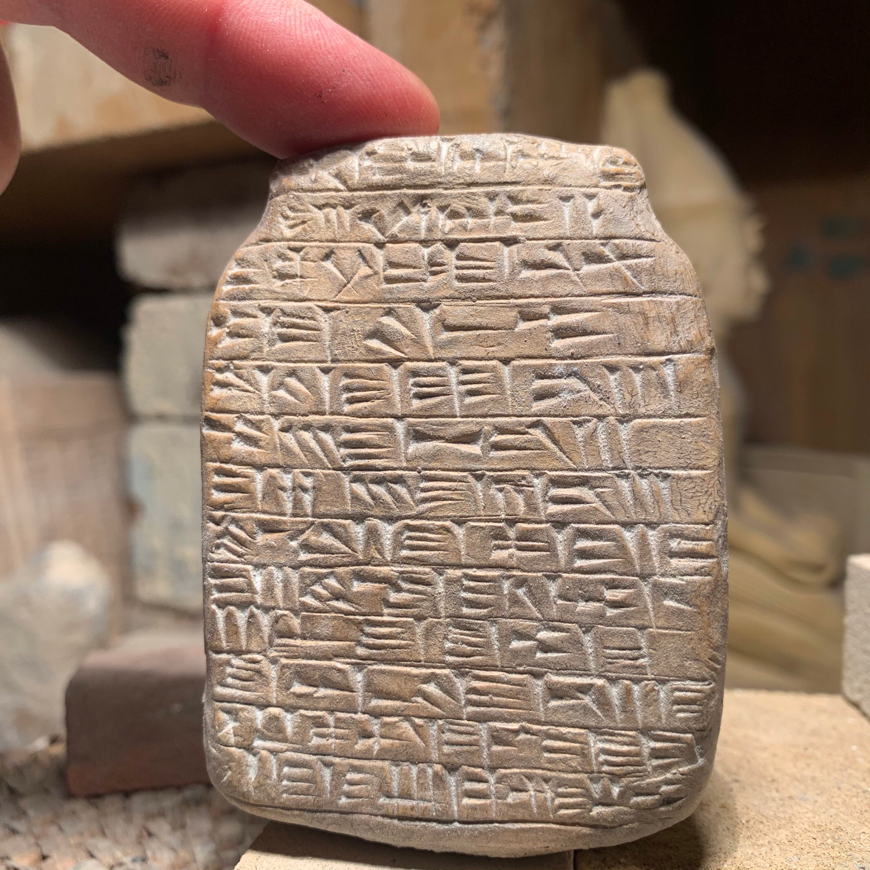 Erra amulet - Protection from plague cuneiform writing