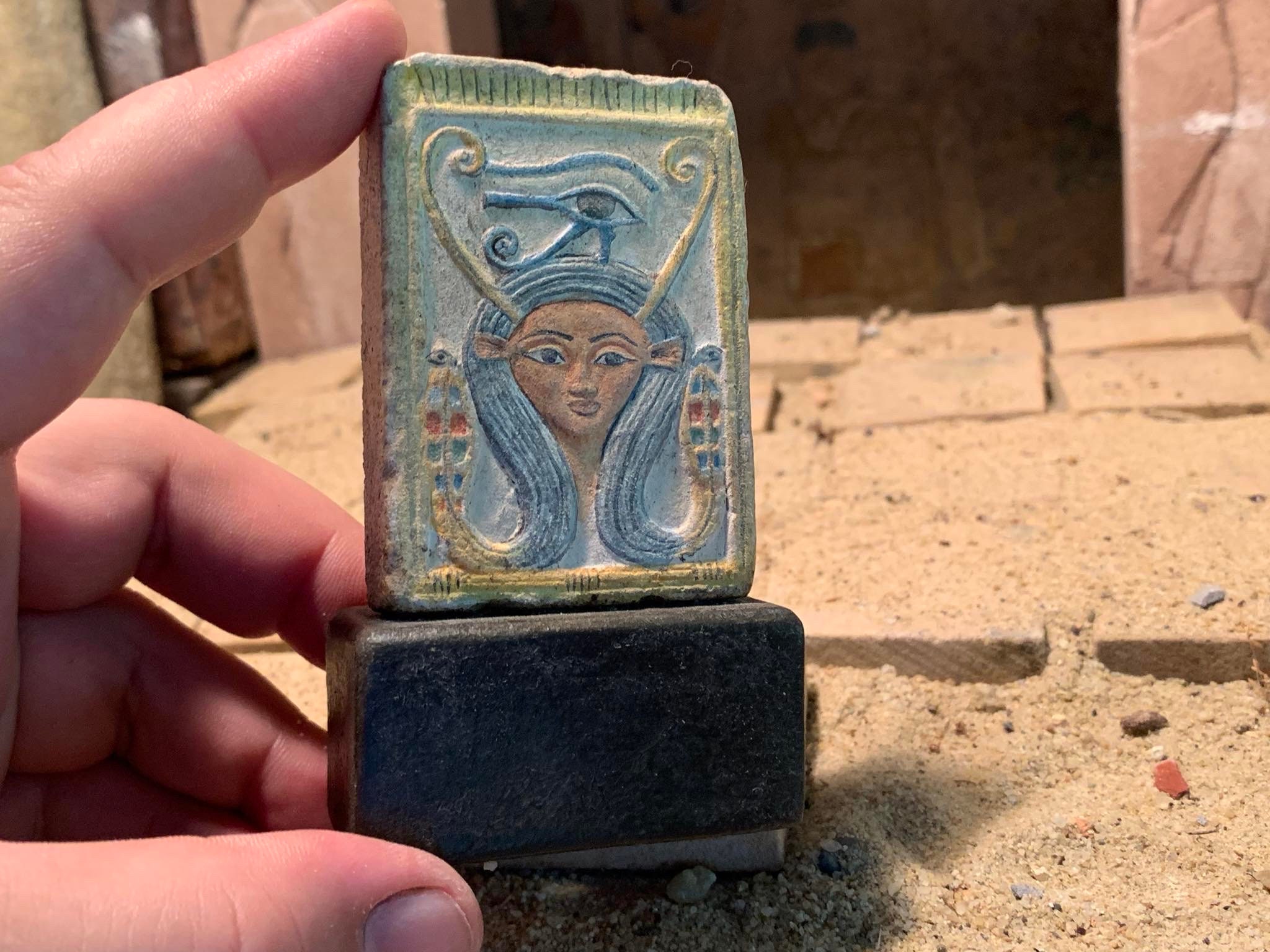 Egyptian sculpture of the goddess of love - Hathor / Het-hur A beloved ...