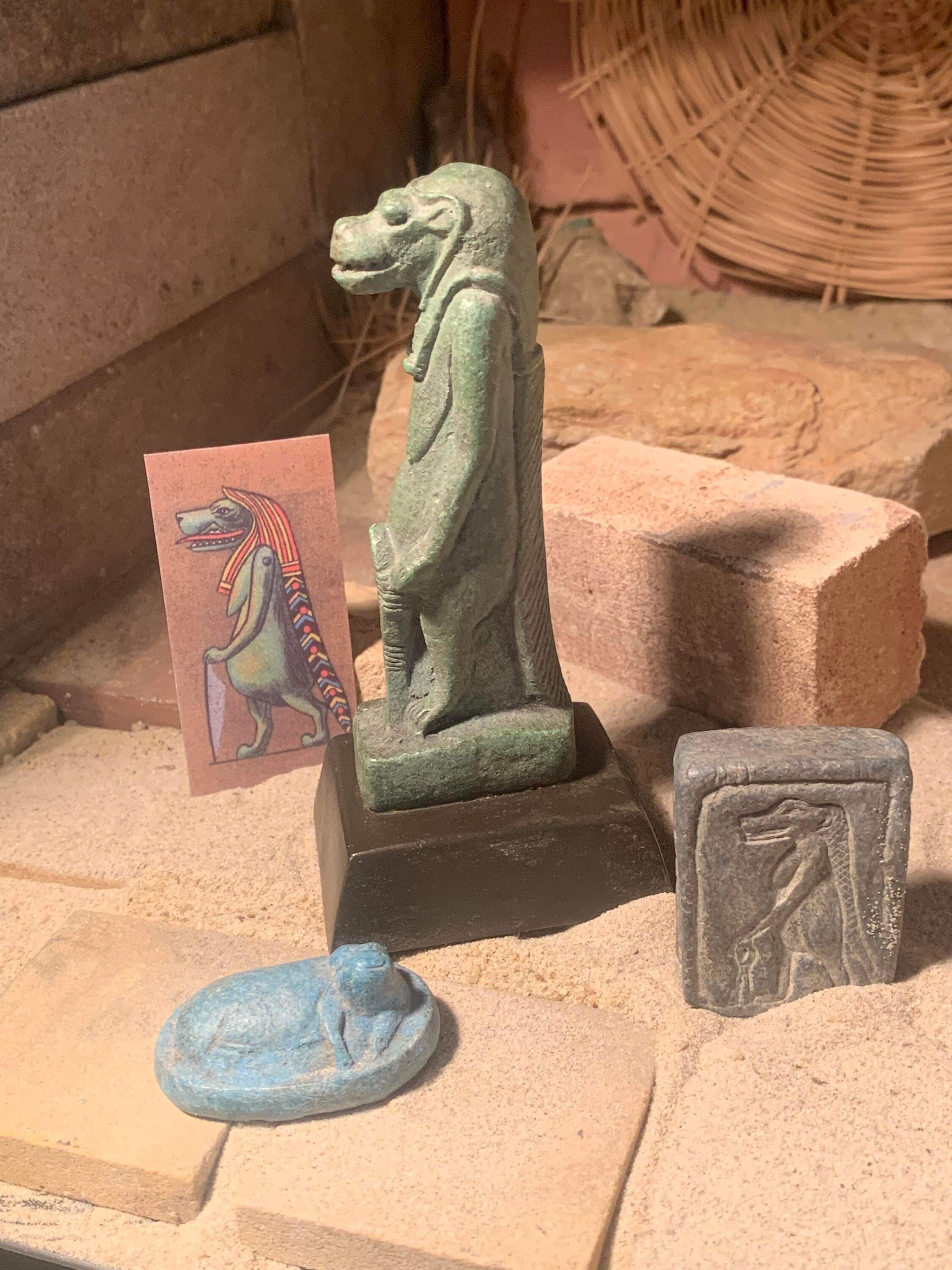 Egyptian statue Taweret - Hippopotamus.Protector Goddess of childbirth ...