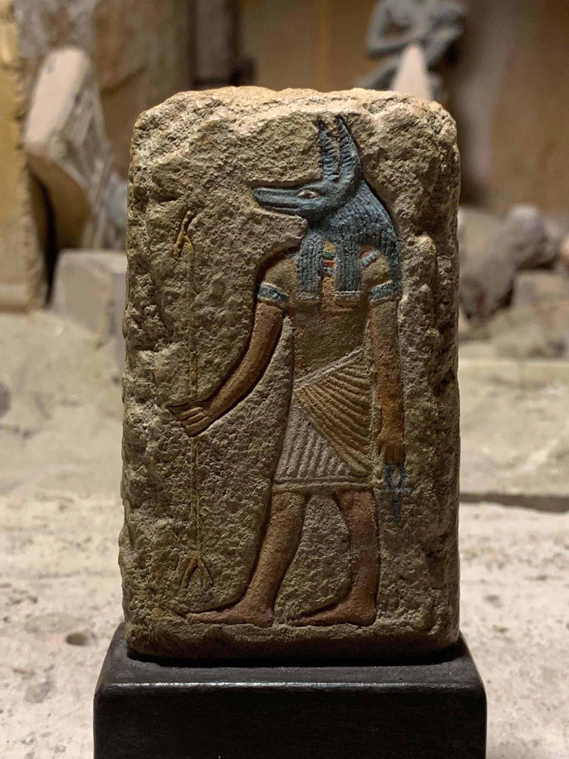 Egyptian art - Anubis - A relief sculpture of the ancient mummification ...