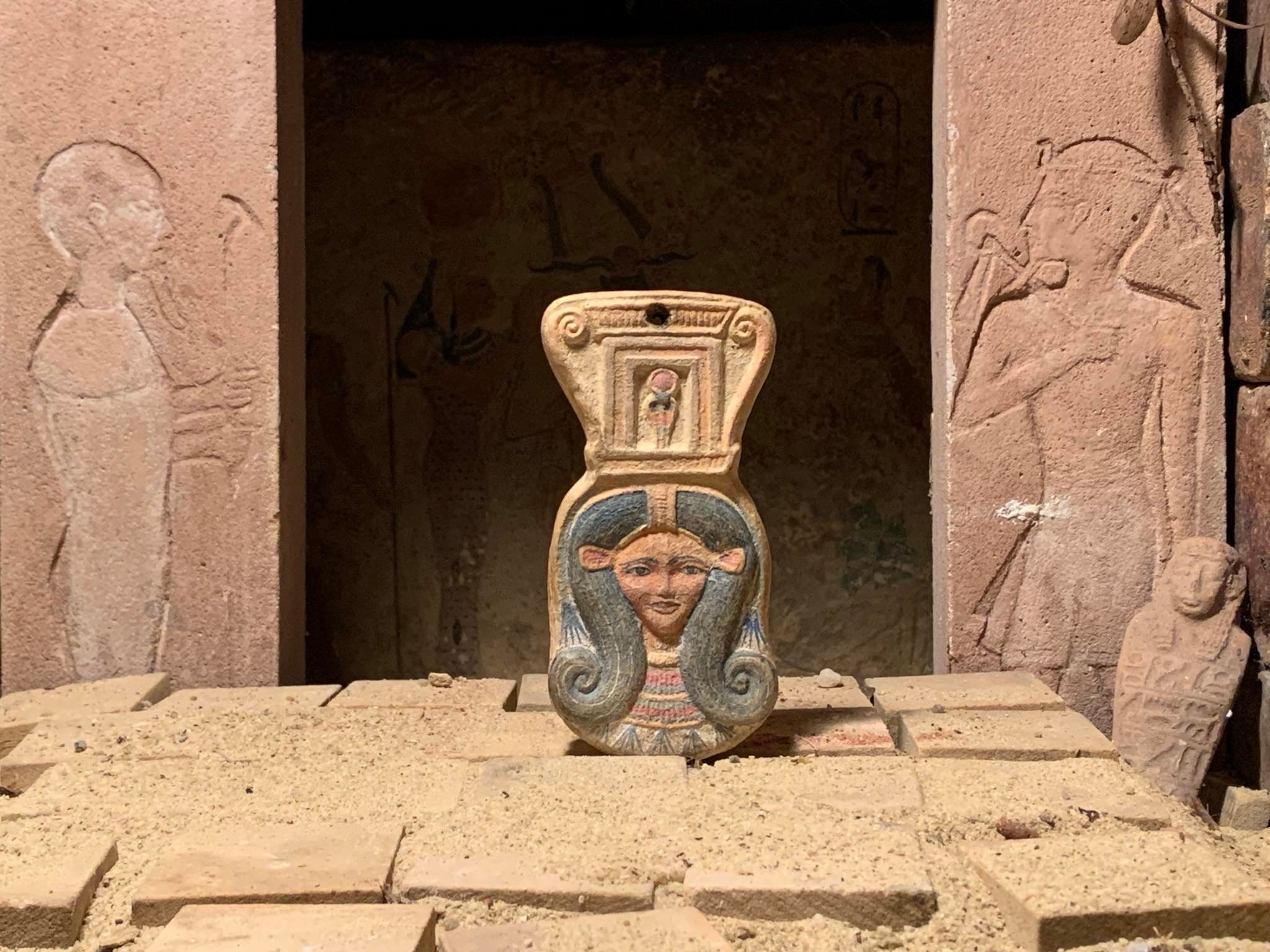 Egyptian art - Hathor / Het-Hur- Goddess of love and music. Hanging ...