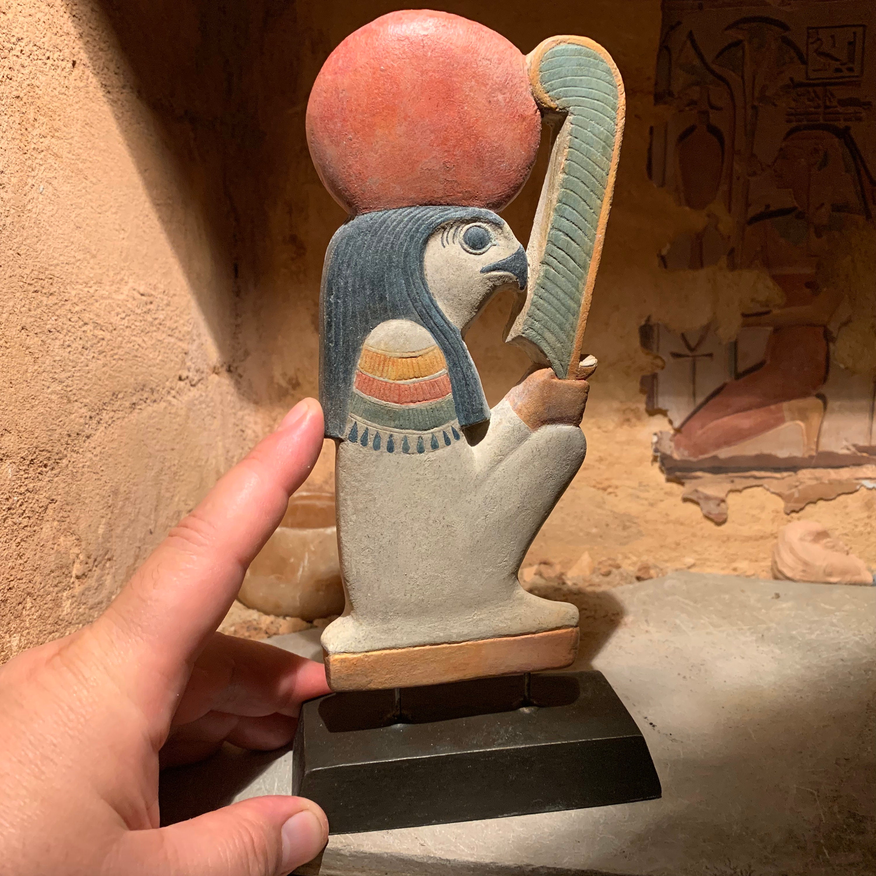 Egyptian relief sculpture replica of Ra - Horakhty.