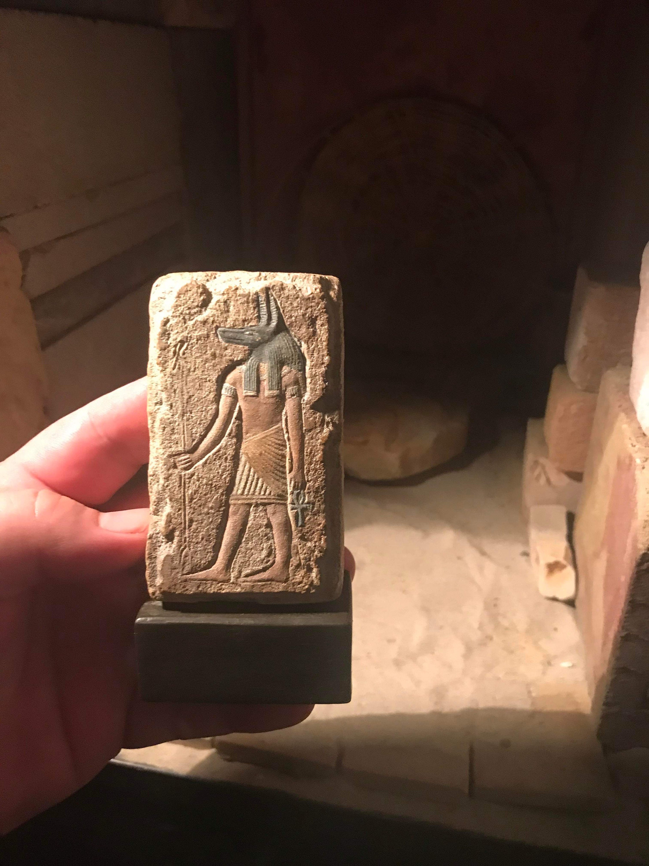 Egyptian art - Anubis - A relief sculpture of the ancient mummification ...