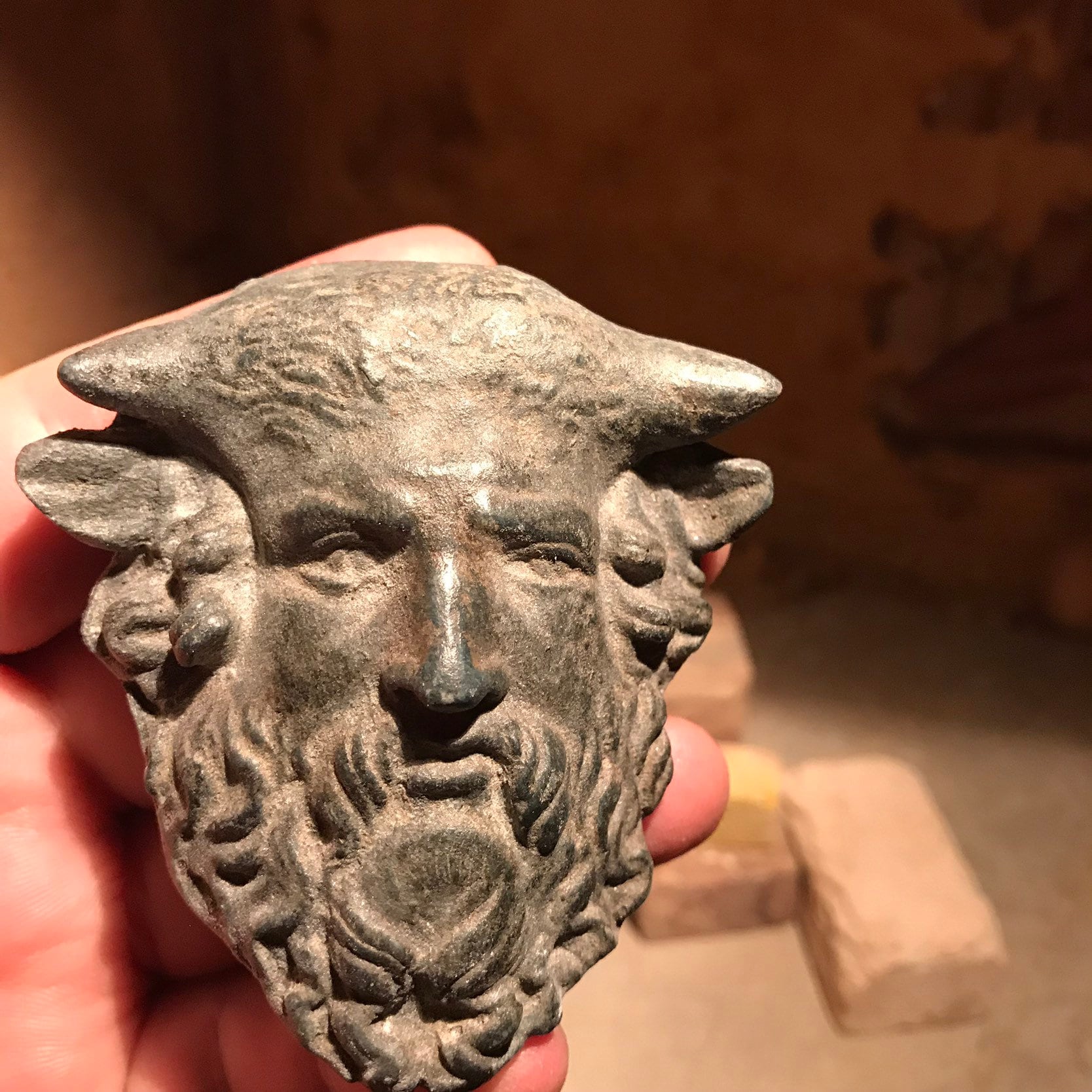 Satyr trio Achelous - Etruscan / Greek / Sculpture Statue set - Museum ...