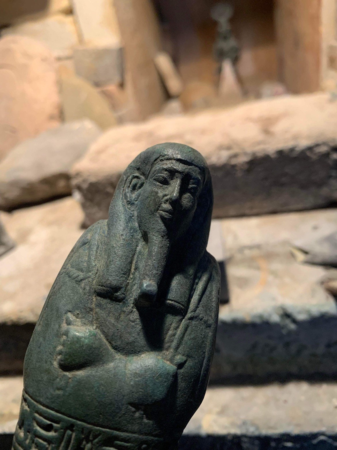 Egyptian statue - Ushabti / Shabti figure replica. 26th dynasty sculpture.