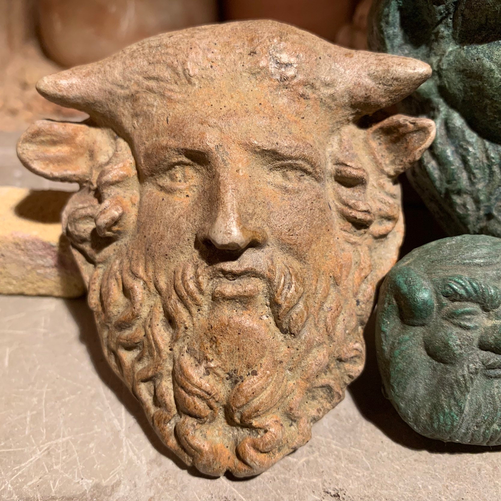 Satyr trio Achelous - Etruscan / Greek / Sculpture Statue set - Museum ...