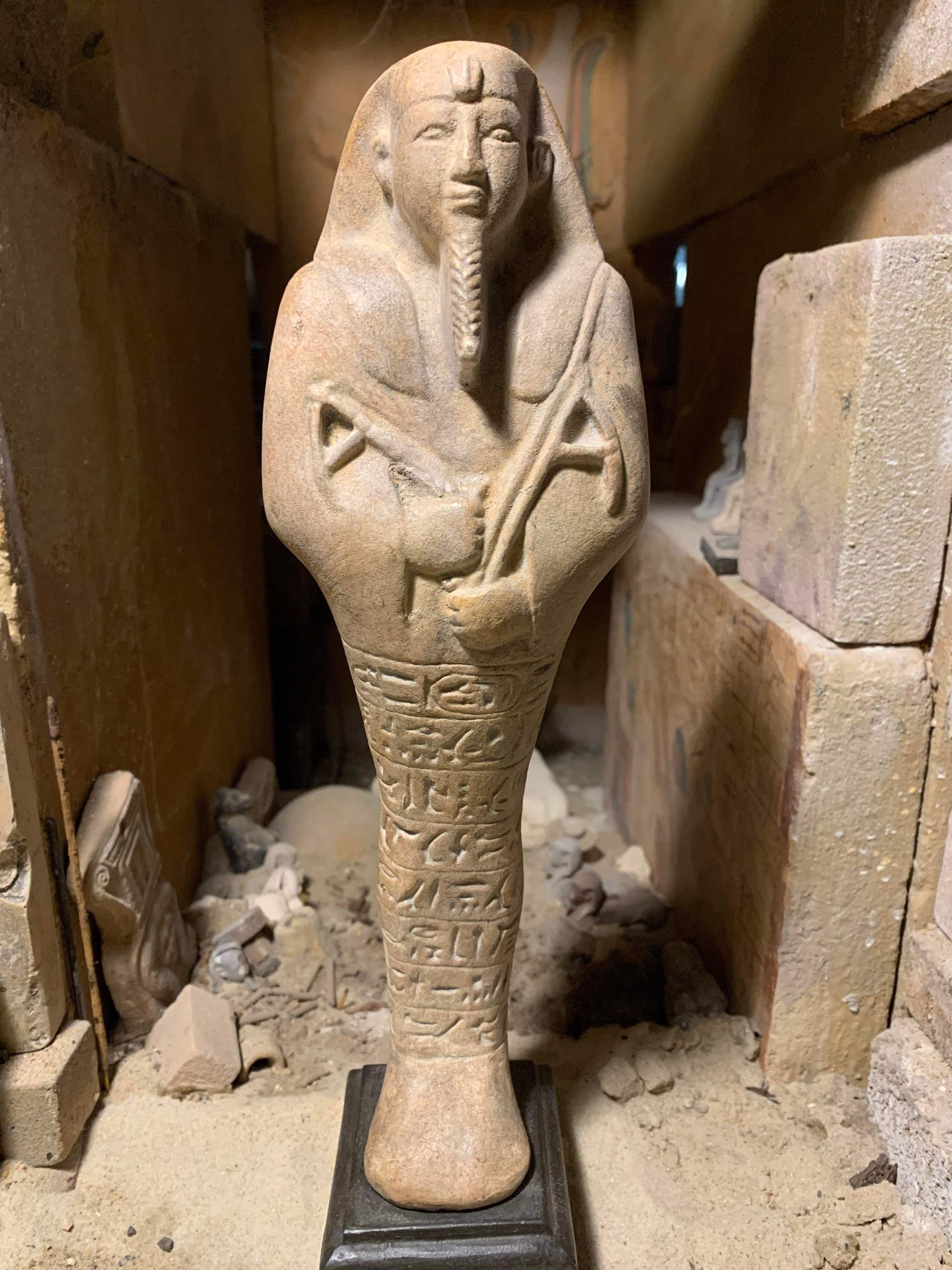 Egyptian statue ushabti figure of King Aspelta Nubian / Kushite ...