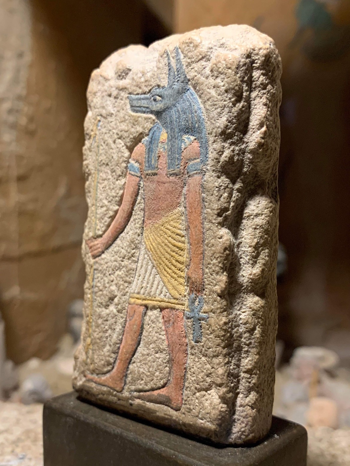 Egyptian art - Anubis - A relief sculpture of the ancient mummification ...