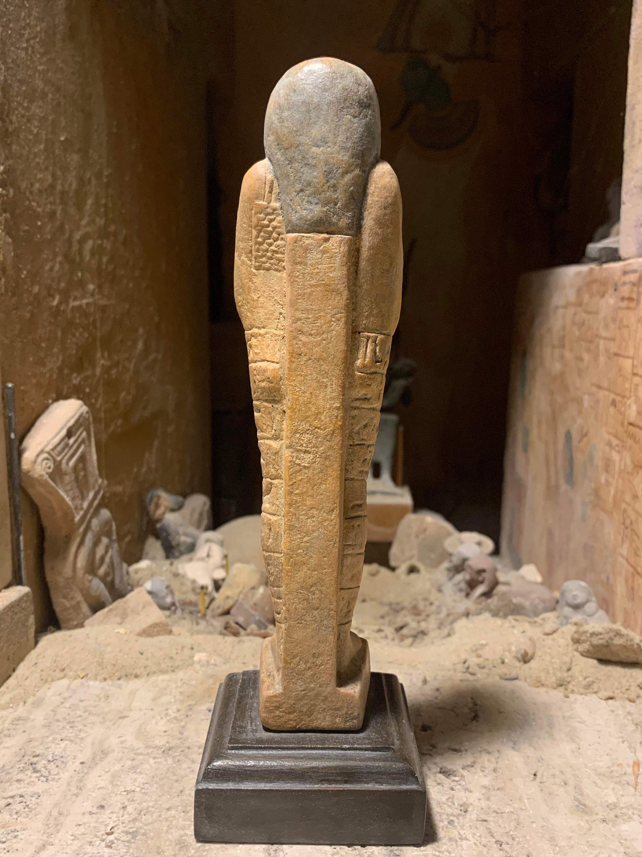 Egyptian statue - Ushabti / Shabti figure replica. 26th dynasty sculpture.