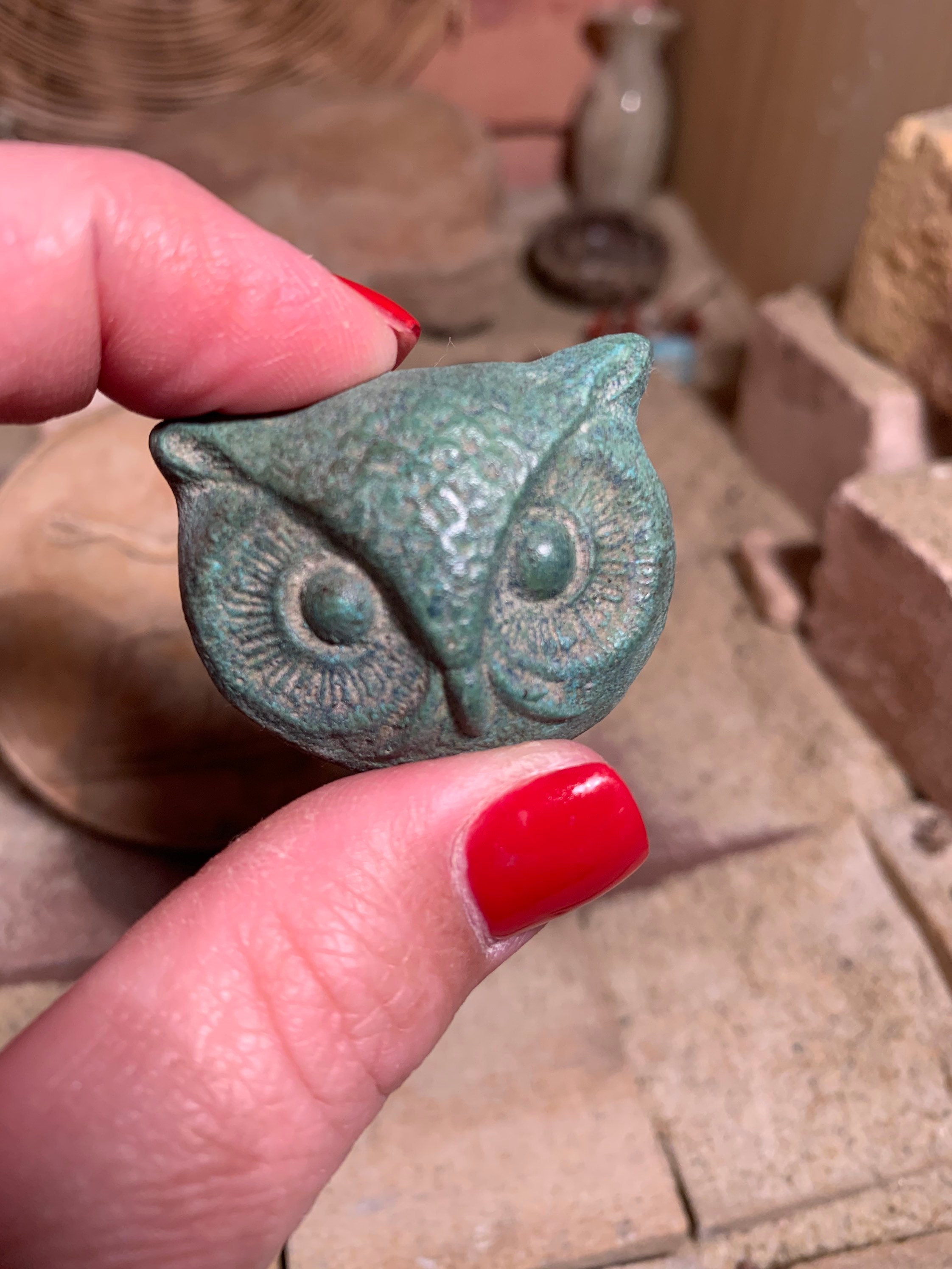 Athena / Athene Greek goddess & mascot owl replica amulet from the ...