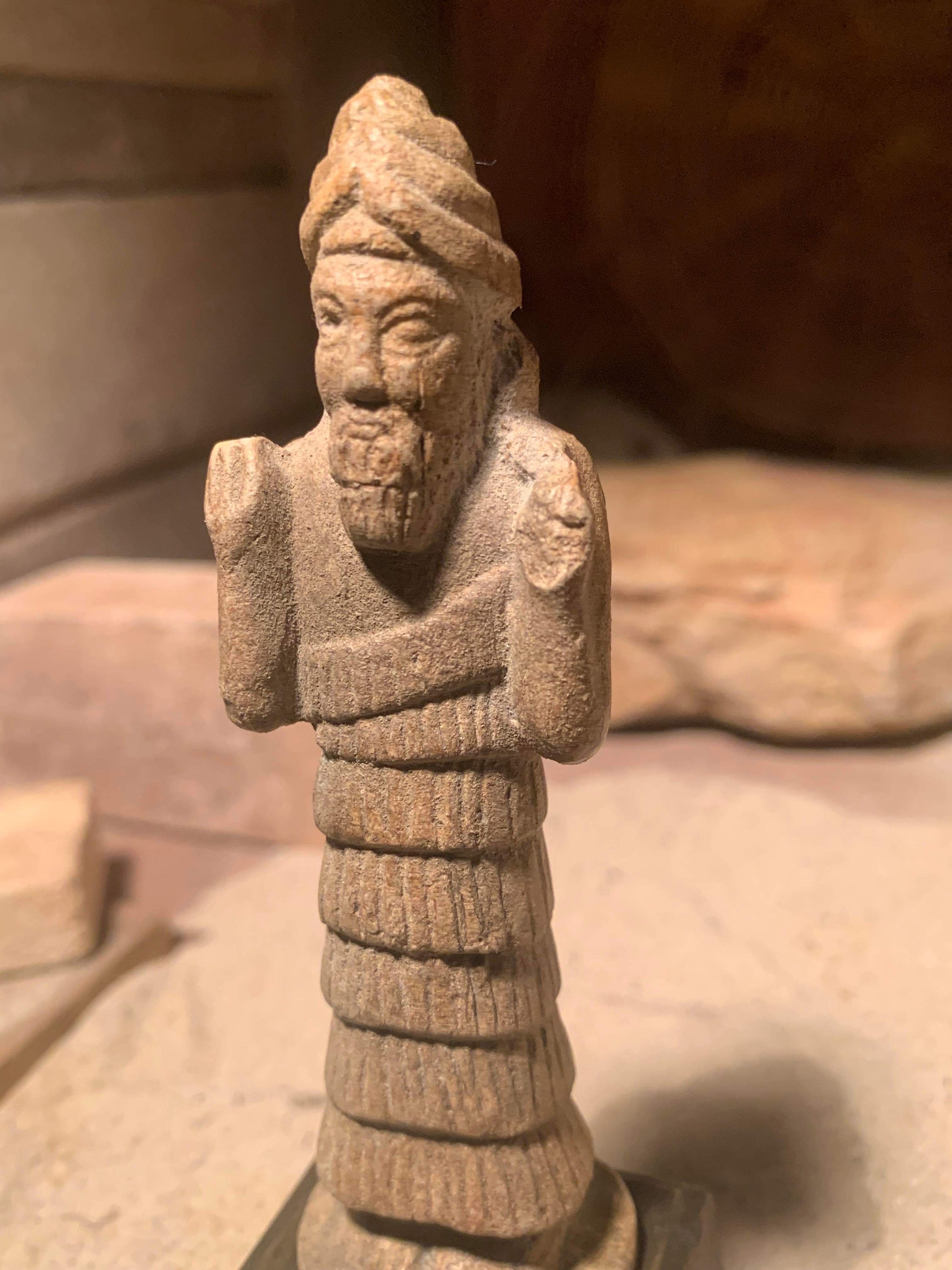Sumerian statue replica. Lord Enki Statue.