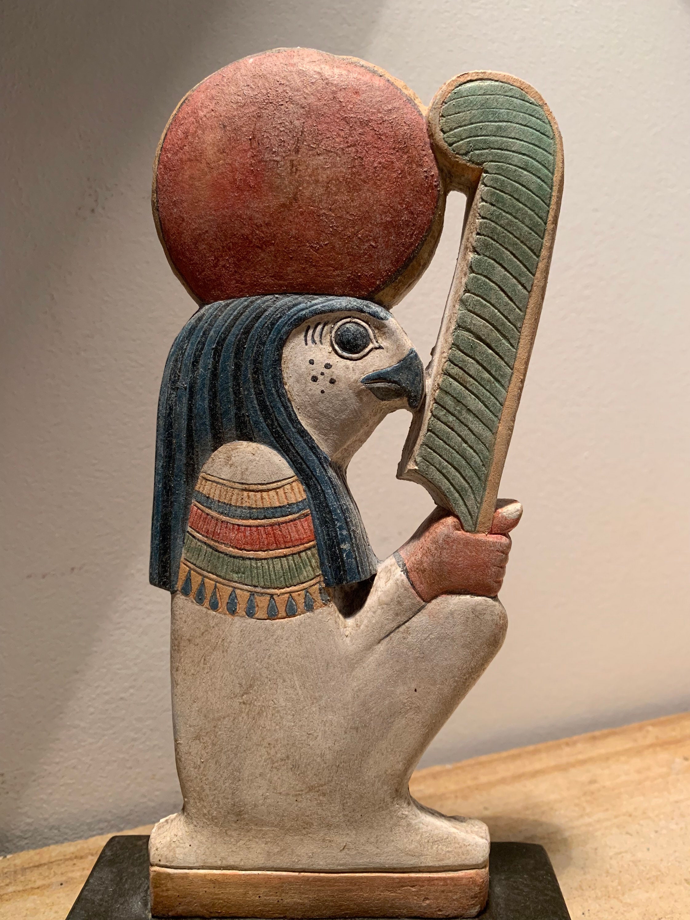 Egyptian relief sculpture replica of Ra - Horakhty.