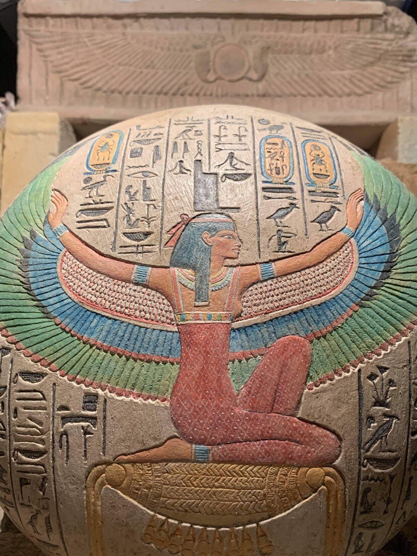 Isis - Egyptian art - Goddess of powerful magic & mothers. Wall feature ...