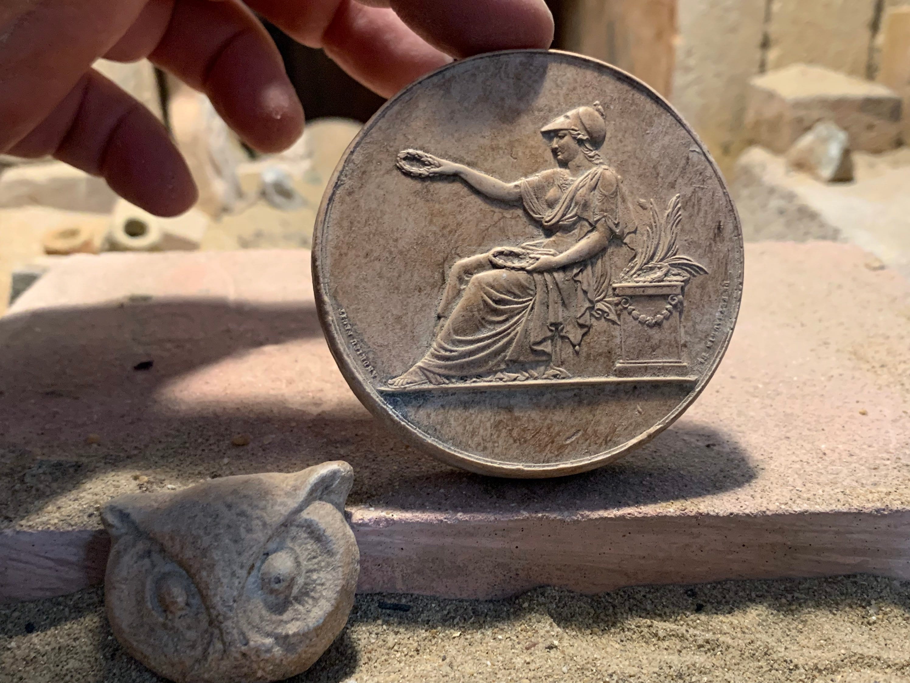 Athena / Athene Greek goddess & mascot owl replica amulet from the ...