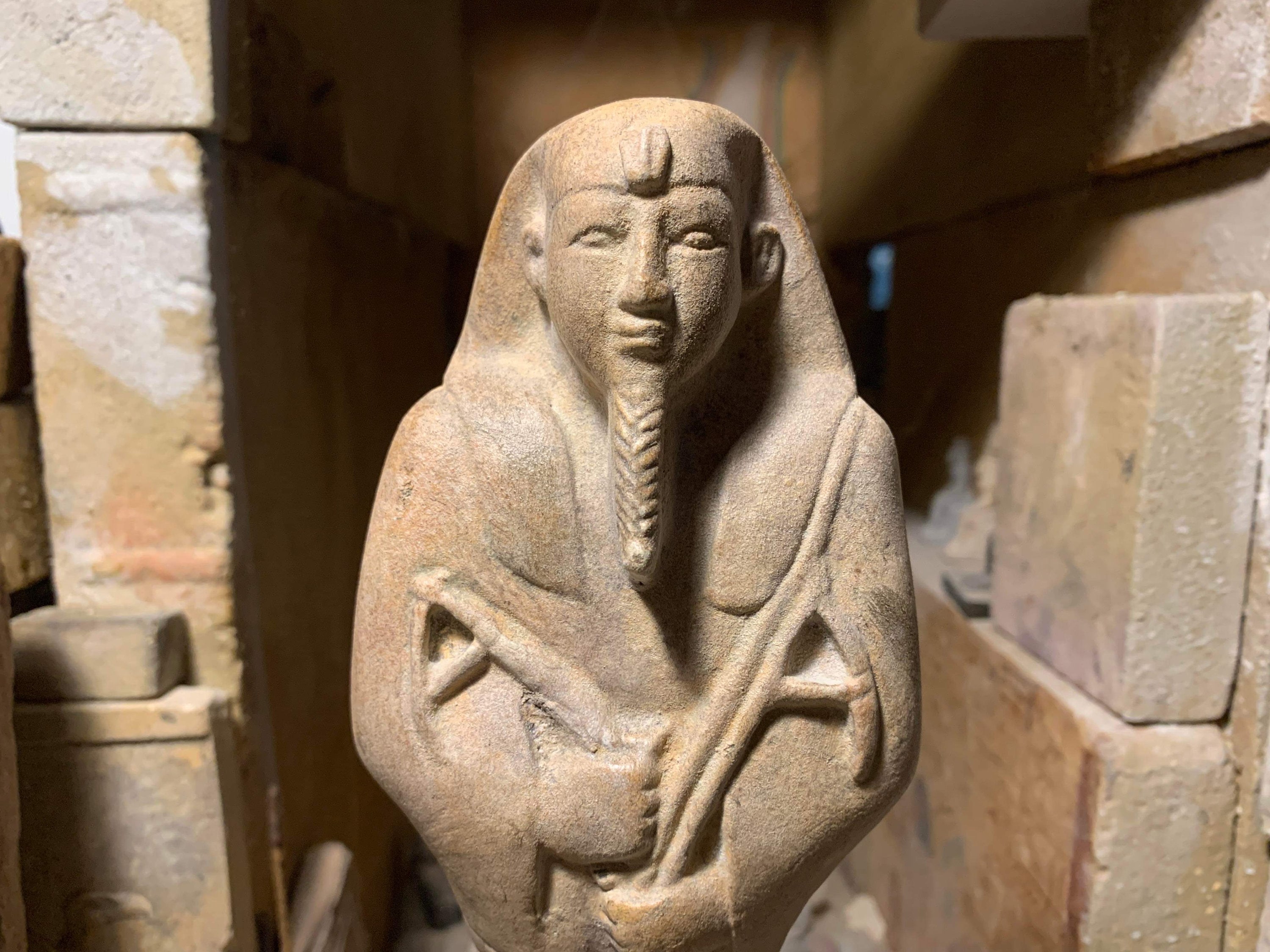 Egyptian statue ushabti figure of King Aspelta Nubian / Kushite ...