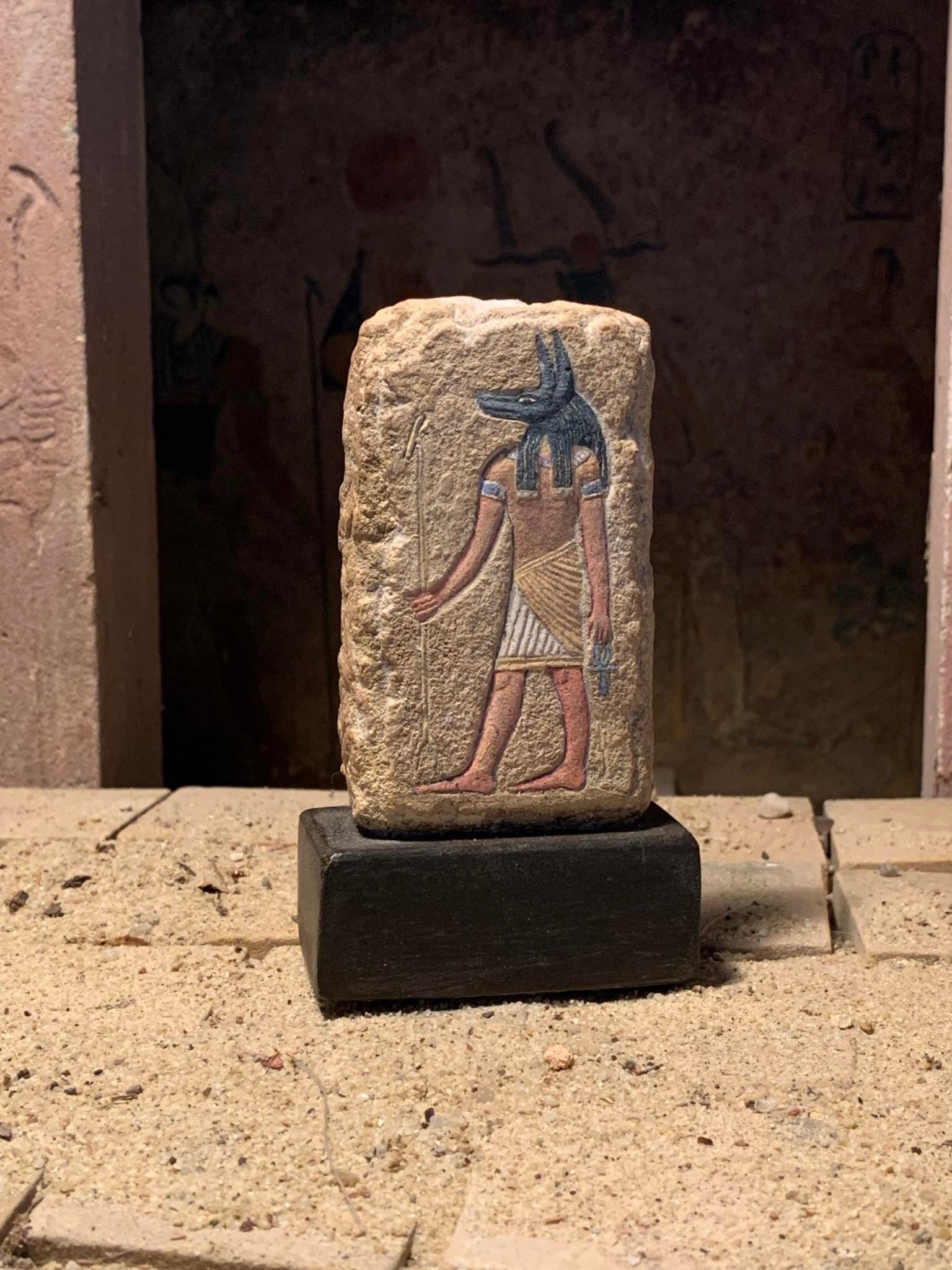 Egyptian art - Anubis - A relief sculpture of the ancient mummification ...