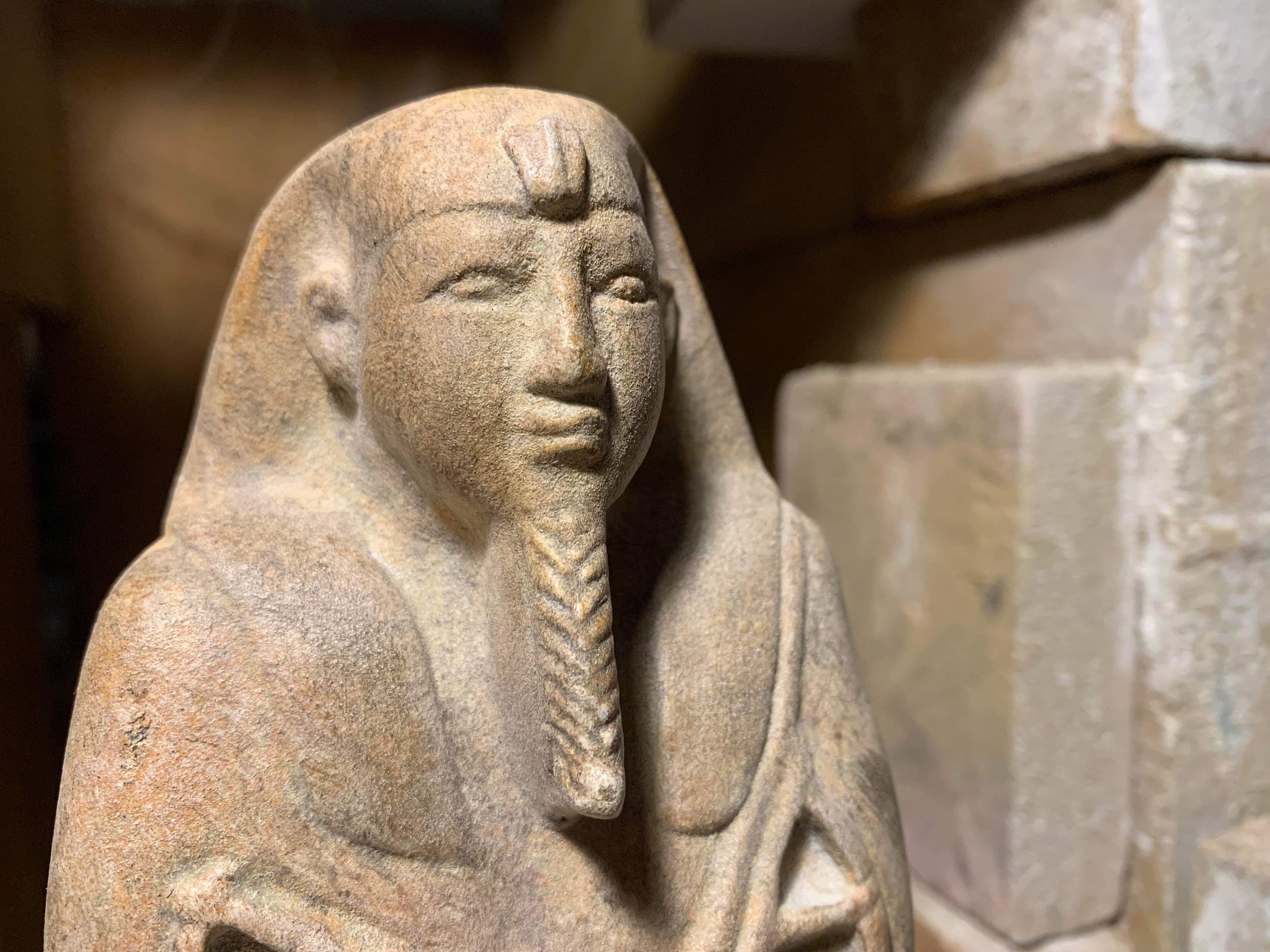 Egyptian statue ushabti figure of King Aspelta Nubian / Kushite ...