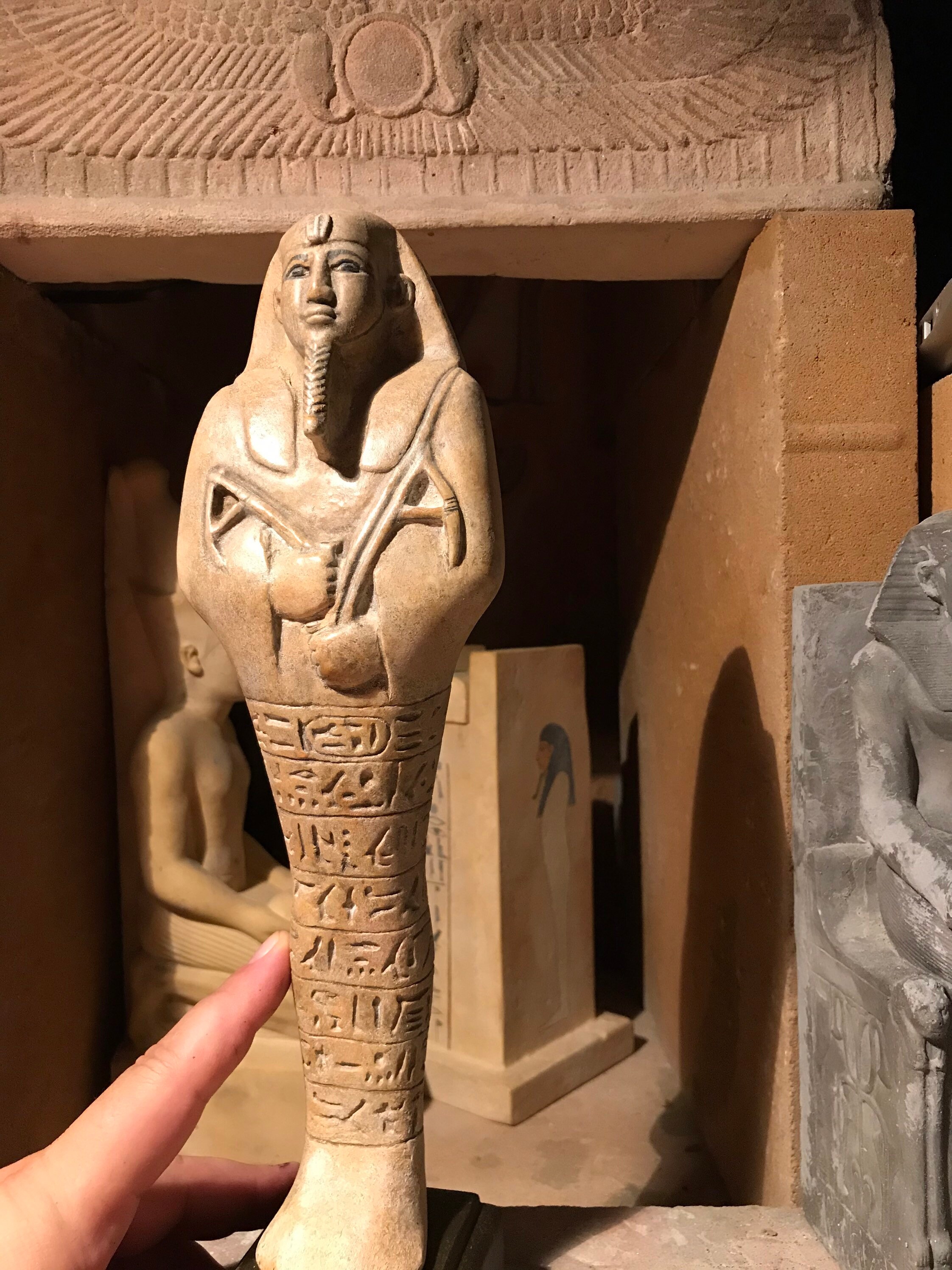 Egyptian statue ushabti figure of King Aspelta Nubian / Kushite ...