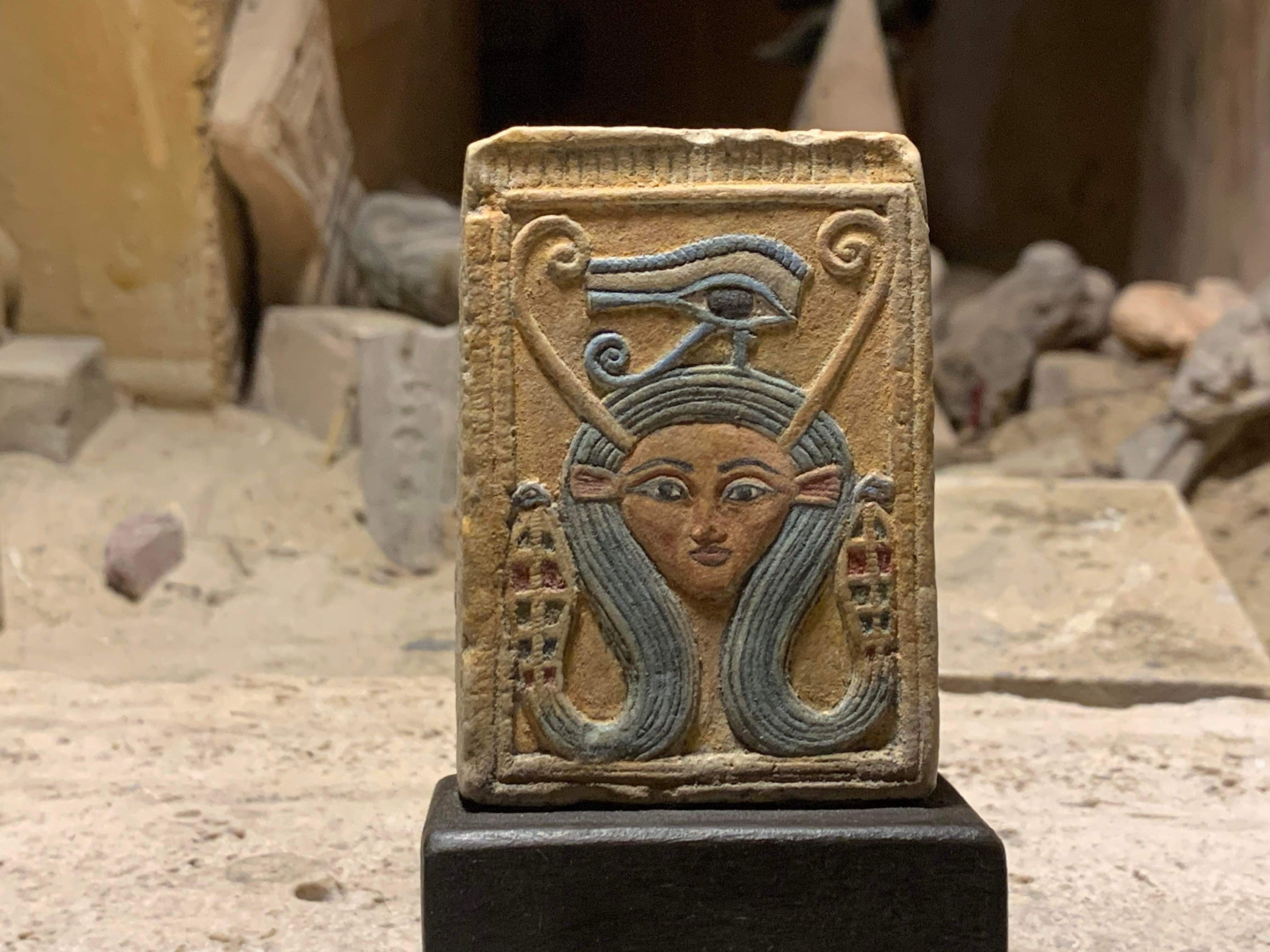 Egyptian sculpture of the goddess of love - Hathor / Het-hur A beloved ...