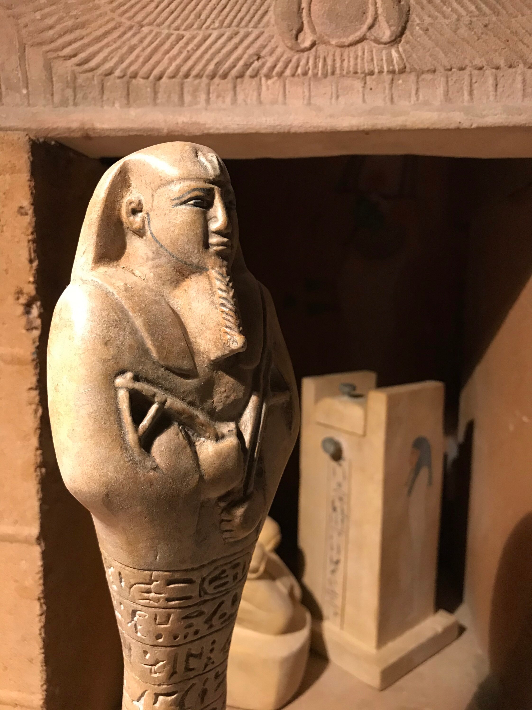 Egyptian statue ushabti figure of King Aspelta Nubian / Kushite ...