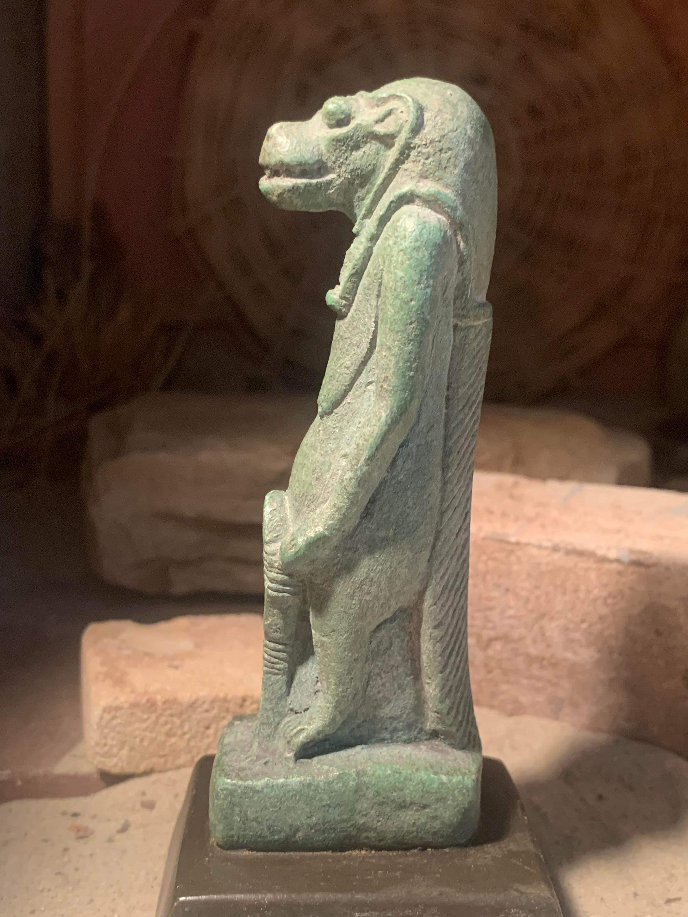 Egyptian statue Taweret - Hippopotamus.Protector Goddess of childbirth ...