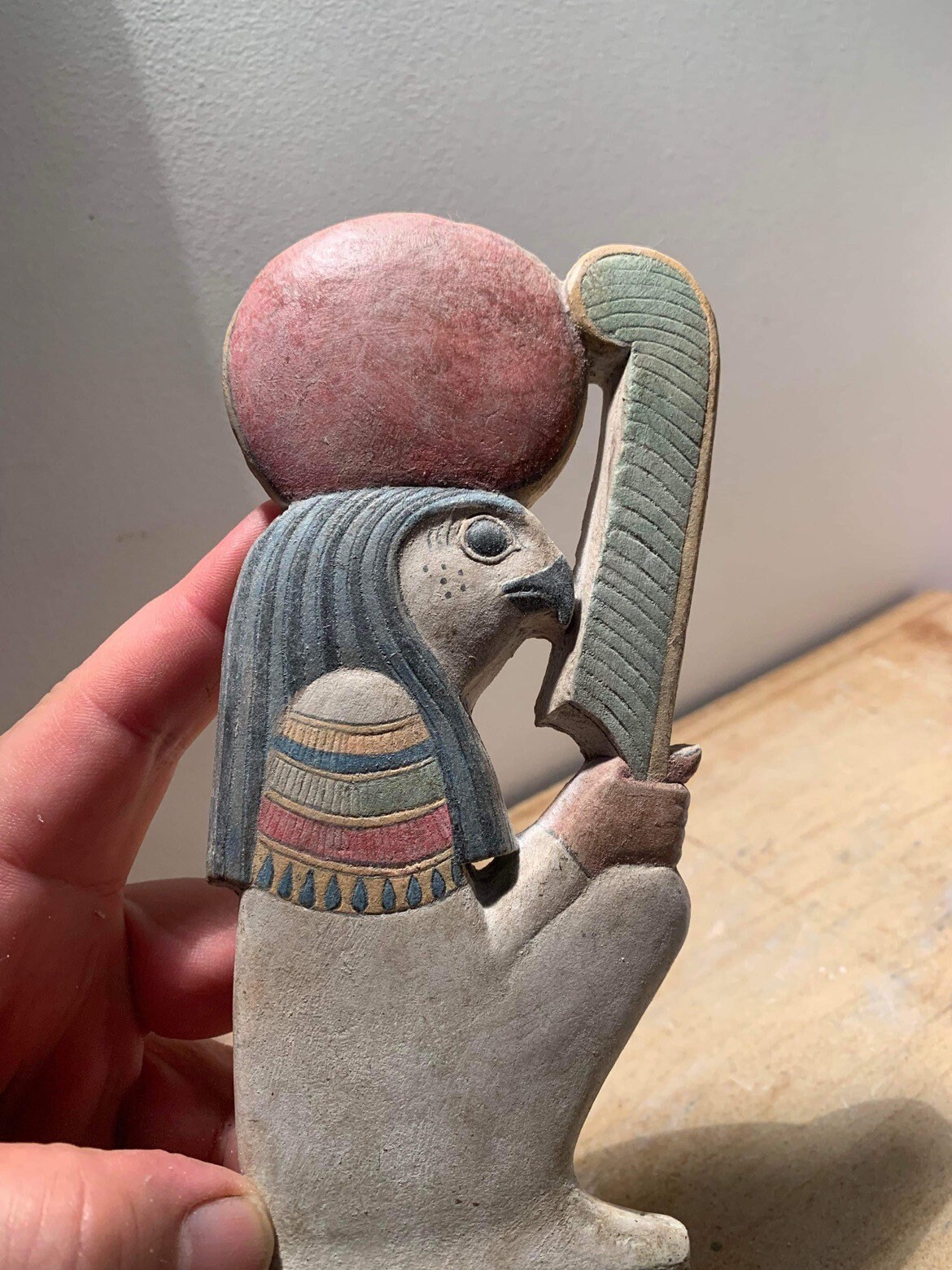 Egyptian relief sculpture replica of Ra - Horakhty.