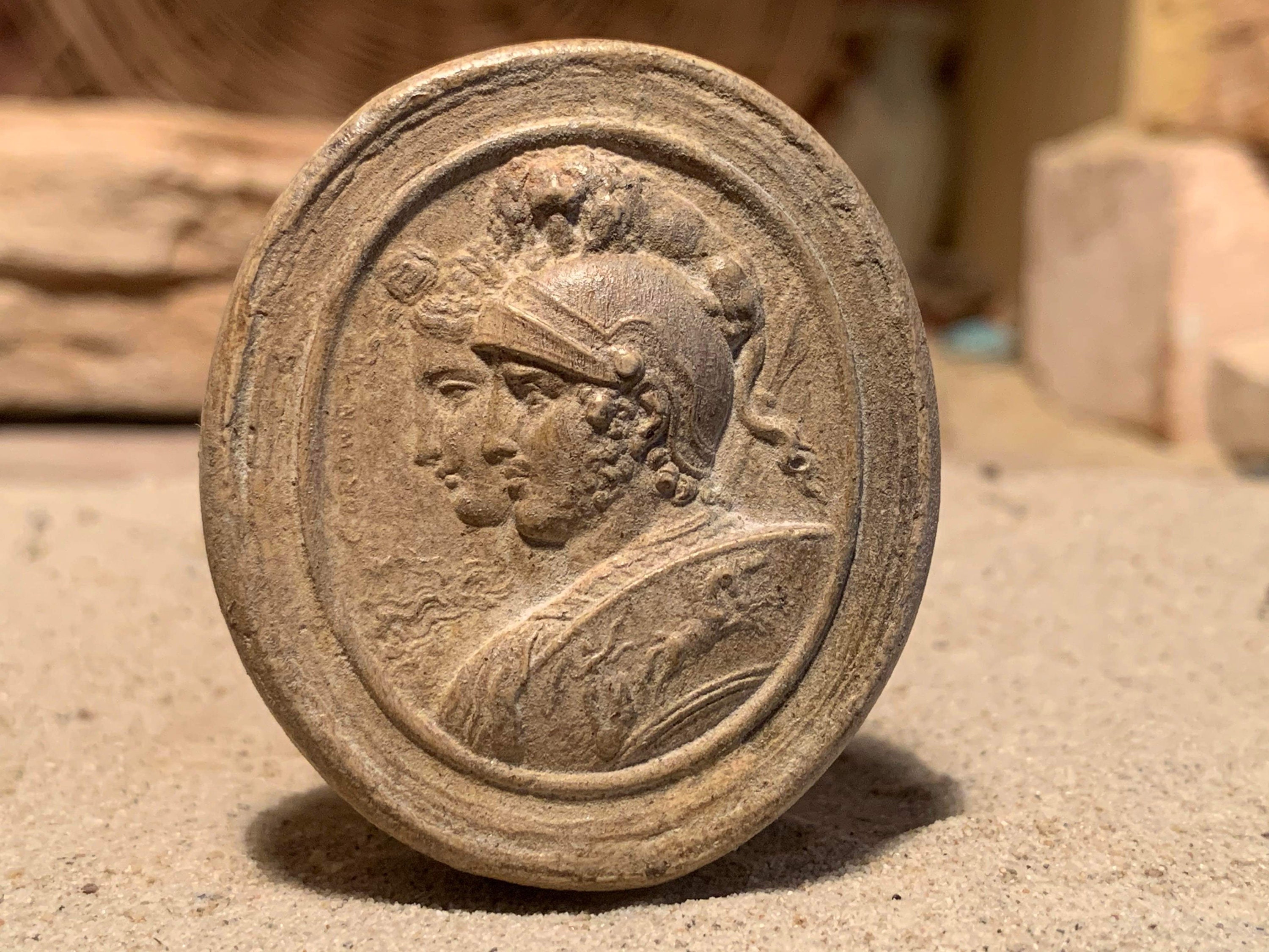 Mars and Bellona / Nerio - Greek / Roman gods cameo art. Also known as ...