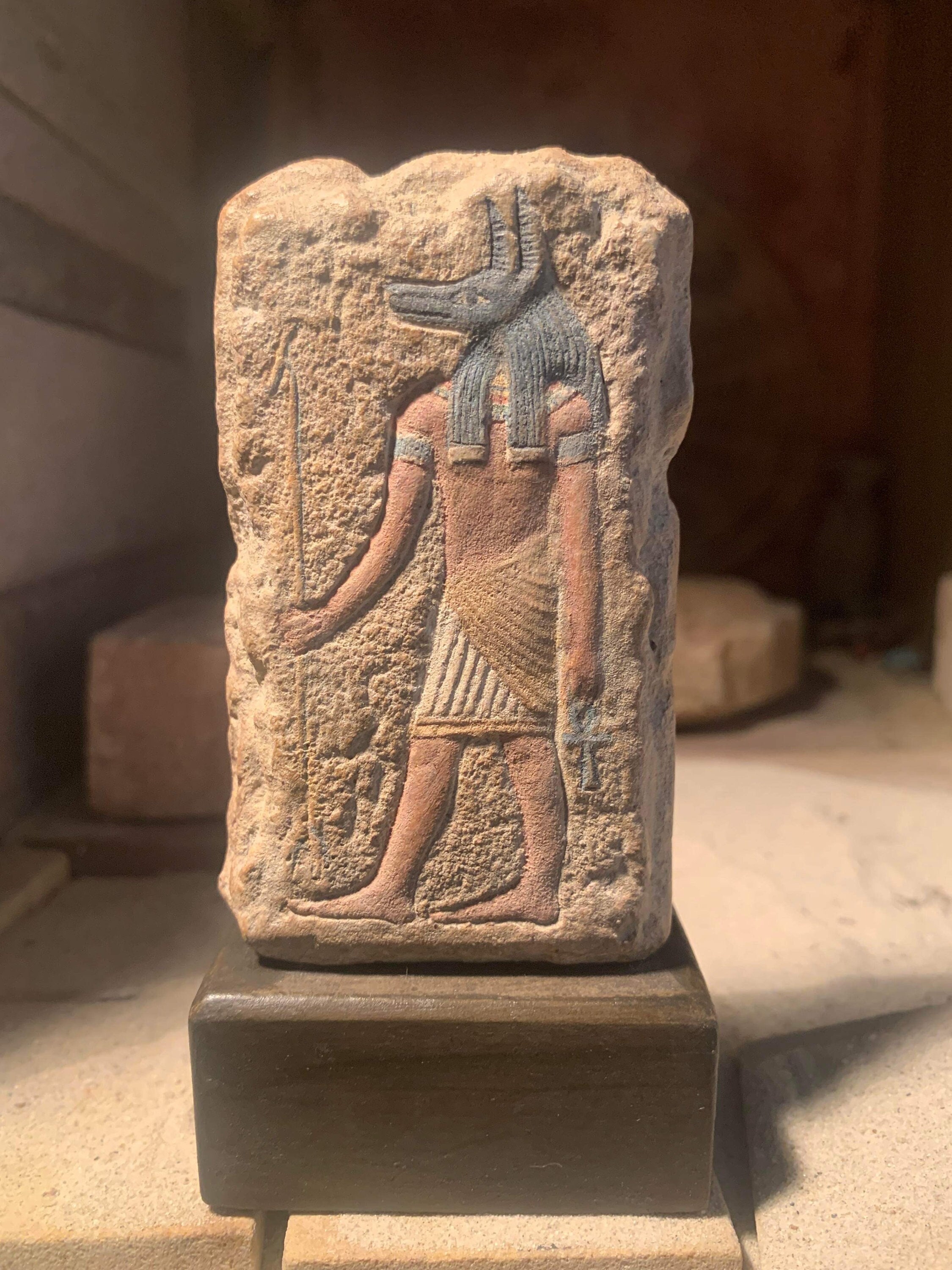 Egyptian art - Anubis - A relief sculpture of the ancient mummification ...