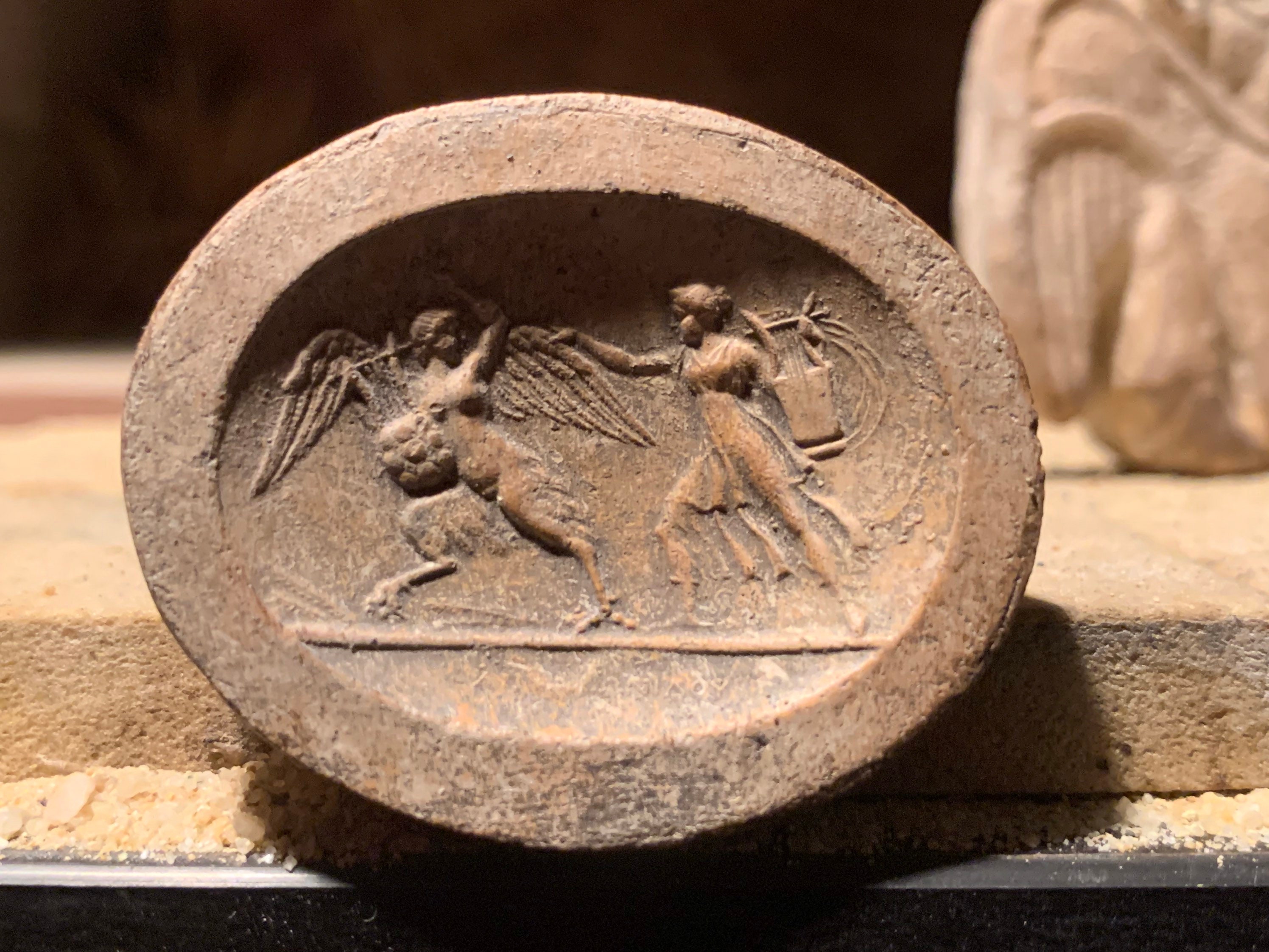 Harpy - Angel / Goddess of death amulet ( Crete / Knossos ) Artemis & Harpy