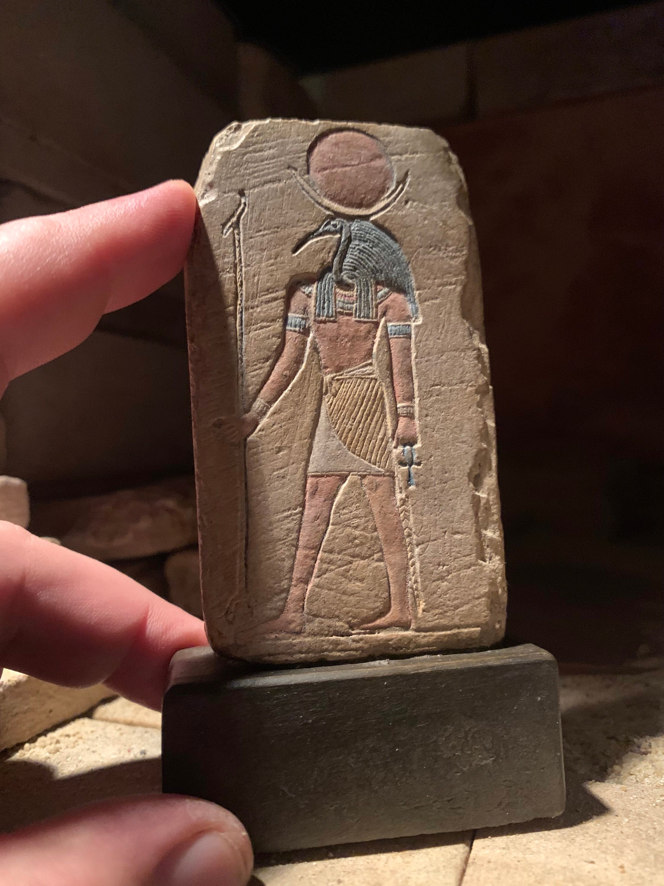 Egyptian art Thoth / Djehuty - sacred Ibis form. God of wisdom, writing ...