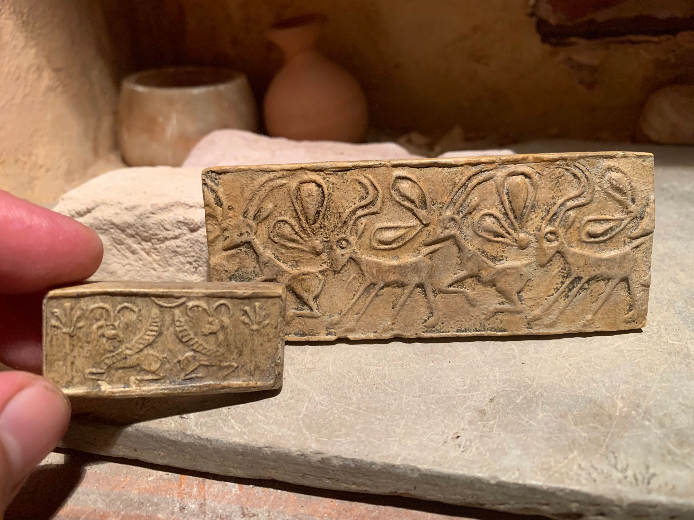 Mesopotamian cylinder seal impression replicas - Assyrian and Proto ...