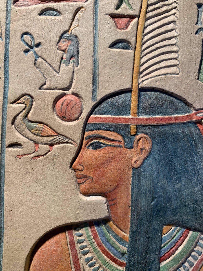 Egyptian art - relief sculpture replica of the Goddess Maat - Harmony ...