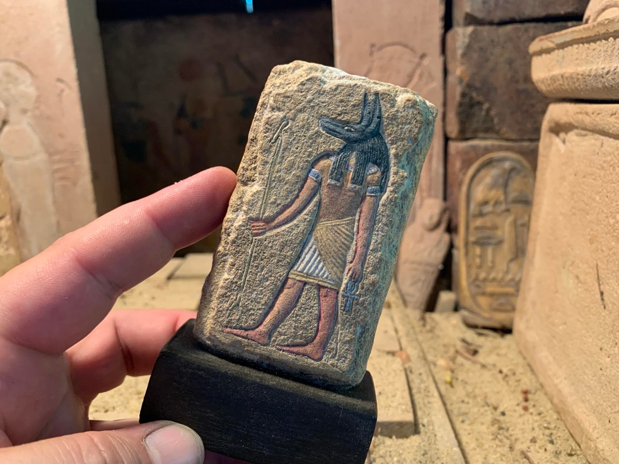 Egyptian art - Anubis - A relief sculpture of the ancient mummification ...